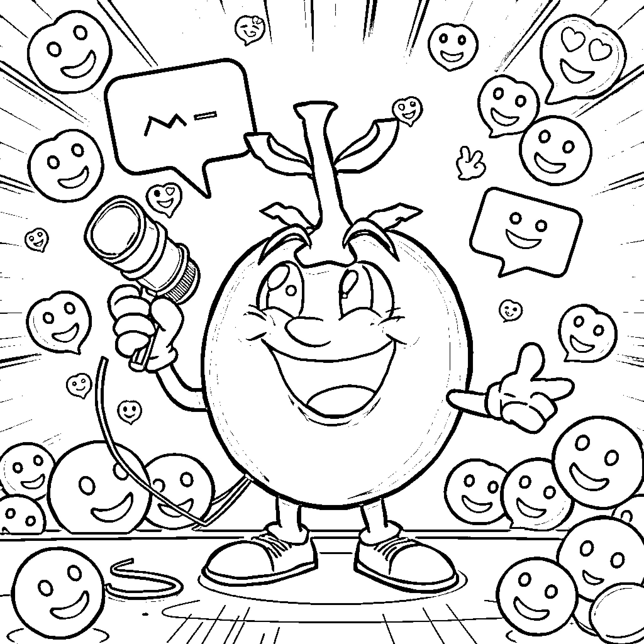 Best Tomato Coloring Pages (Free Printable PDF)
