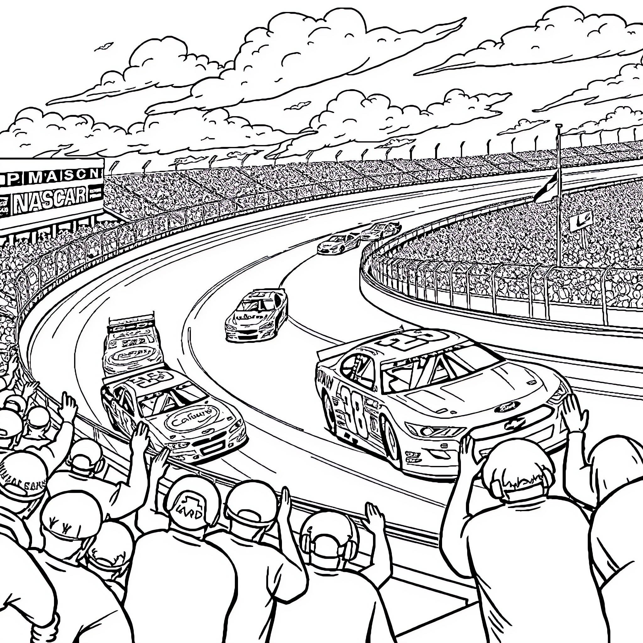 Best Nascar Coloring Pages (Free Printable PDF)