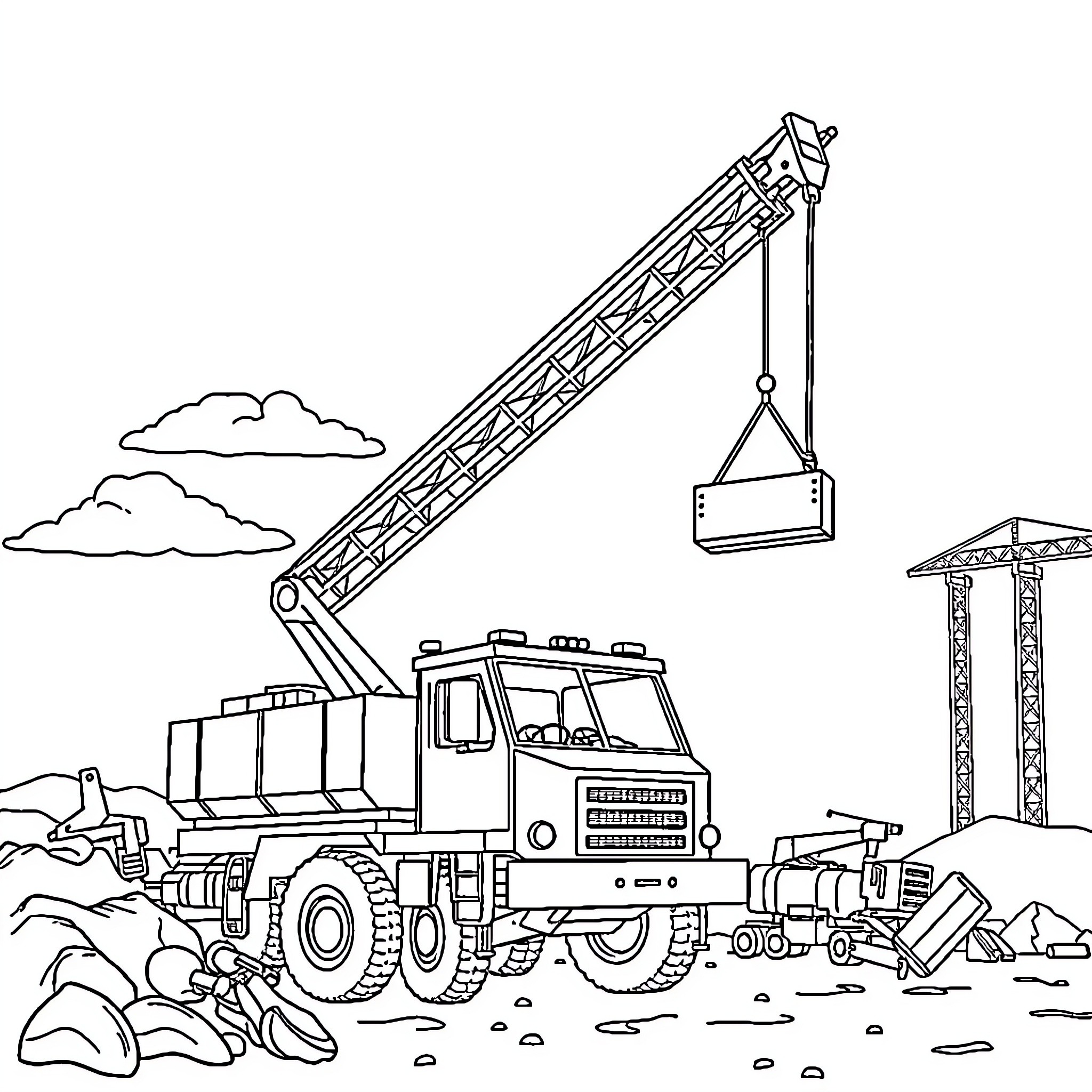 8 Best Crane Truck Coloring Pages (Free Printable PDFs)