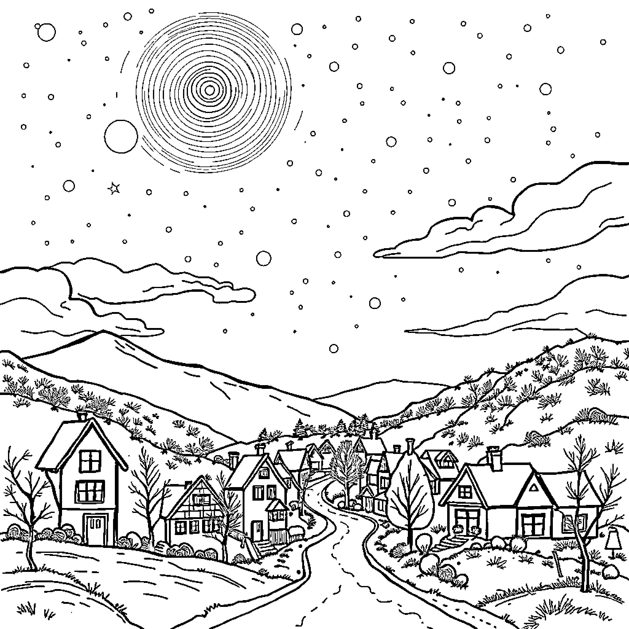 Best Village Coloring Pages (Free Printable PDF)