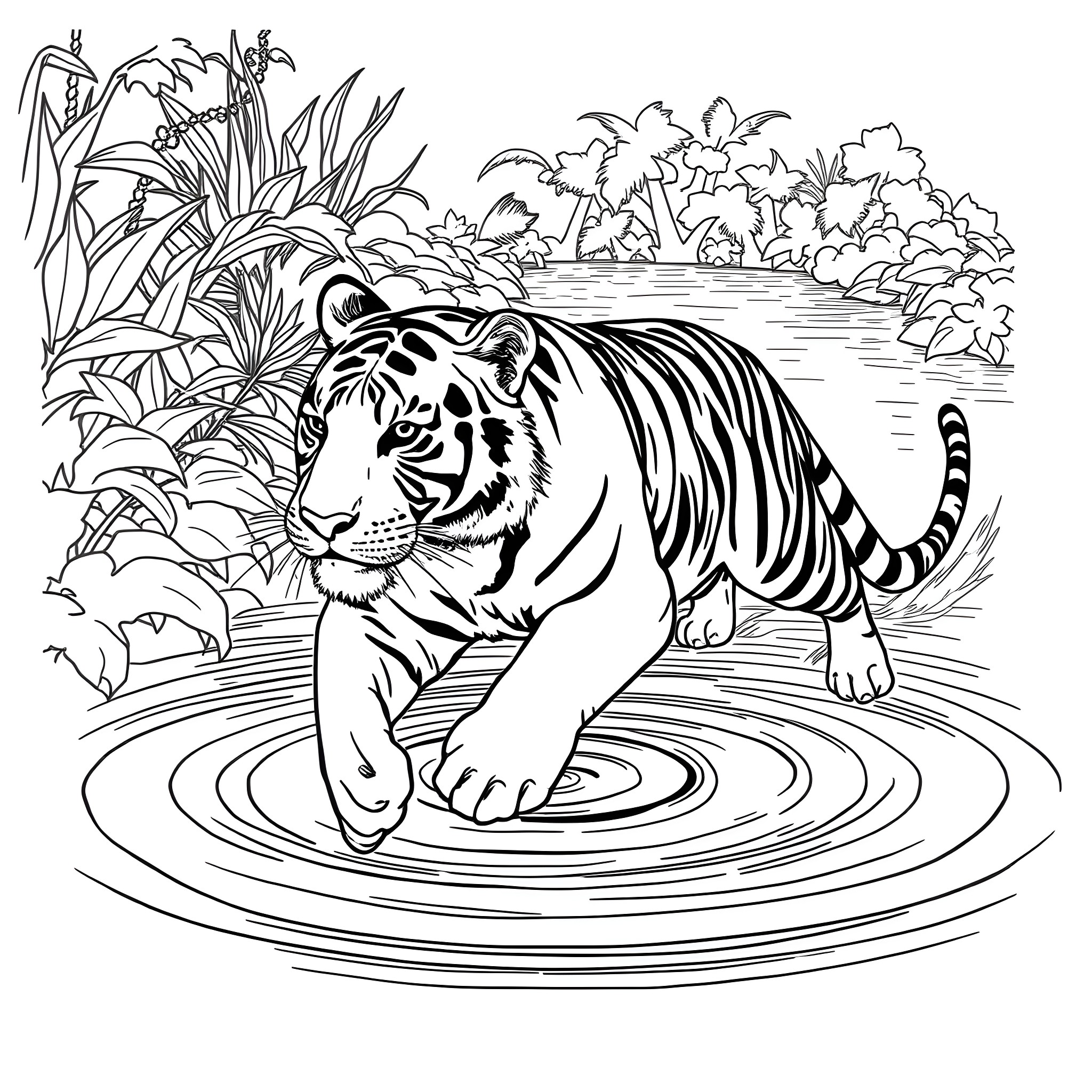 40 Best Tiger Coloring Pages (Free Printable PDFs)