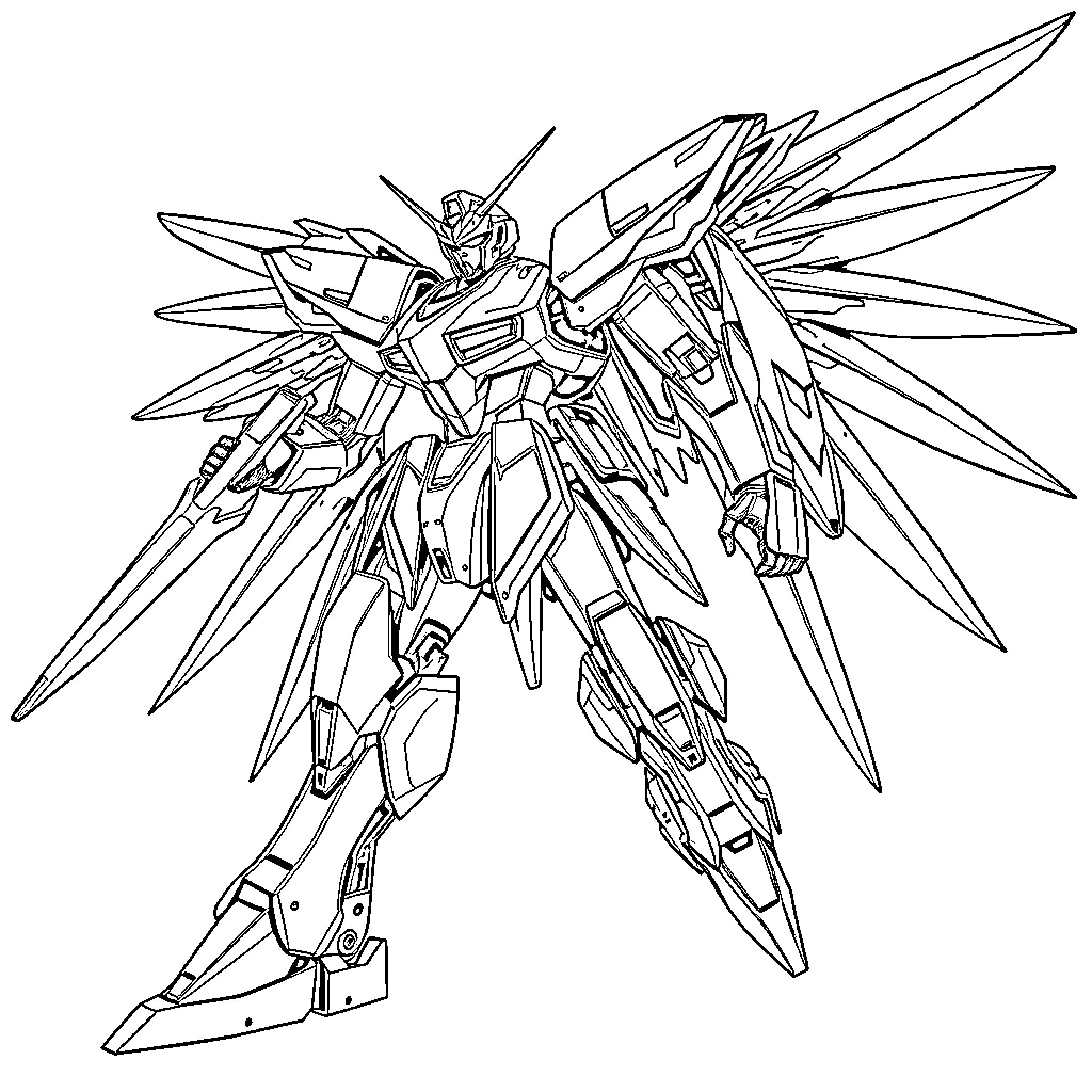 Best Gundam Coloring Pages (Free Printable PDF)