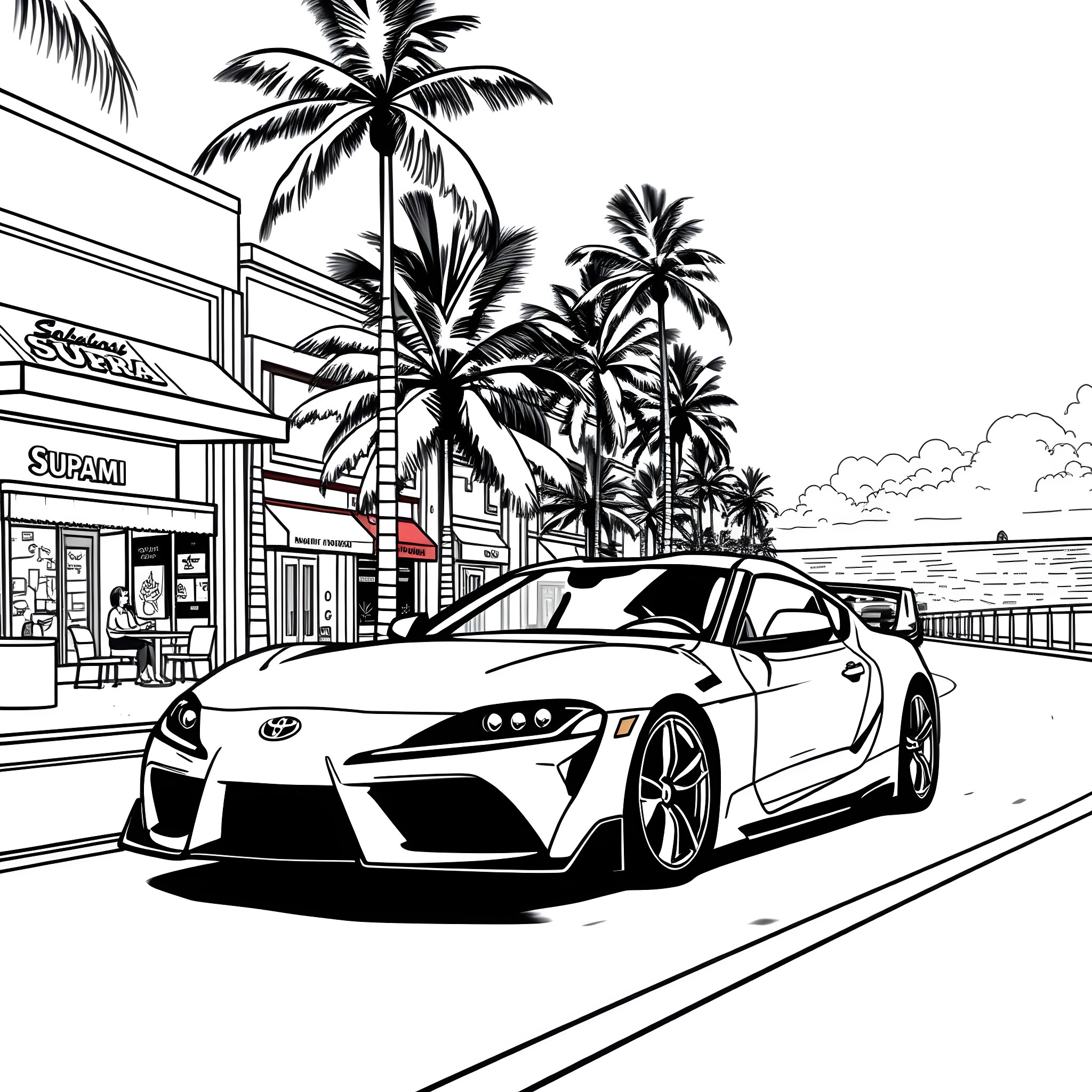 Best Toyota Supra Coloring Pages (Free Printable PDF)