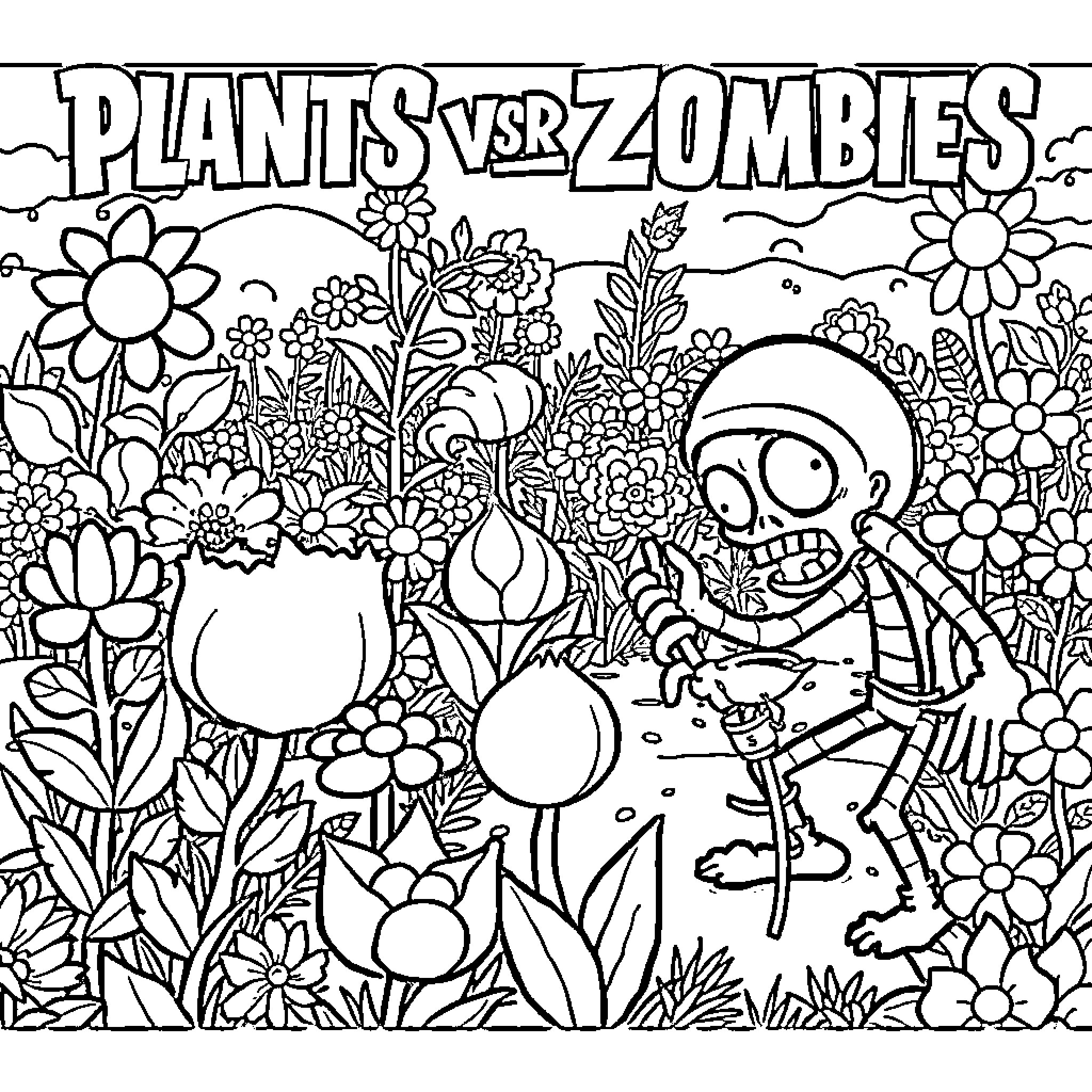 Best Plants vs. Zombies Coloring Pages (Free Printable PDF)