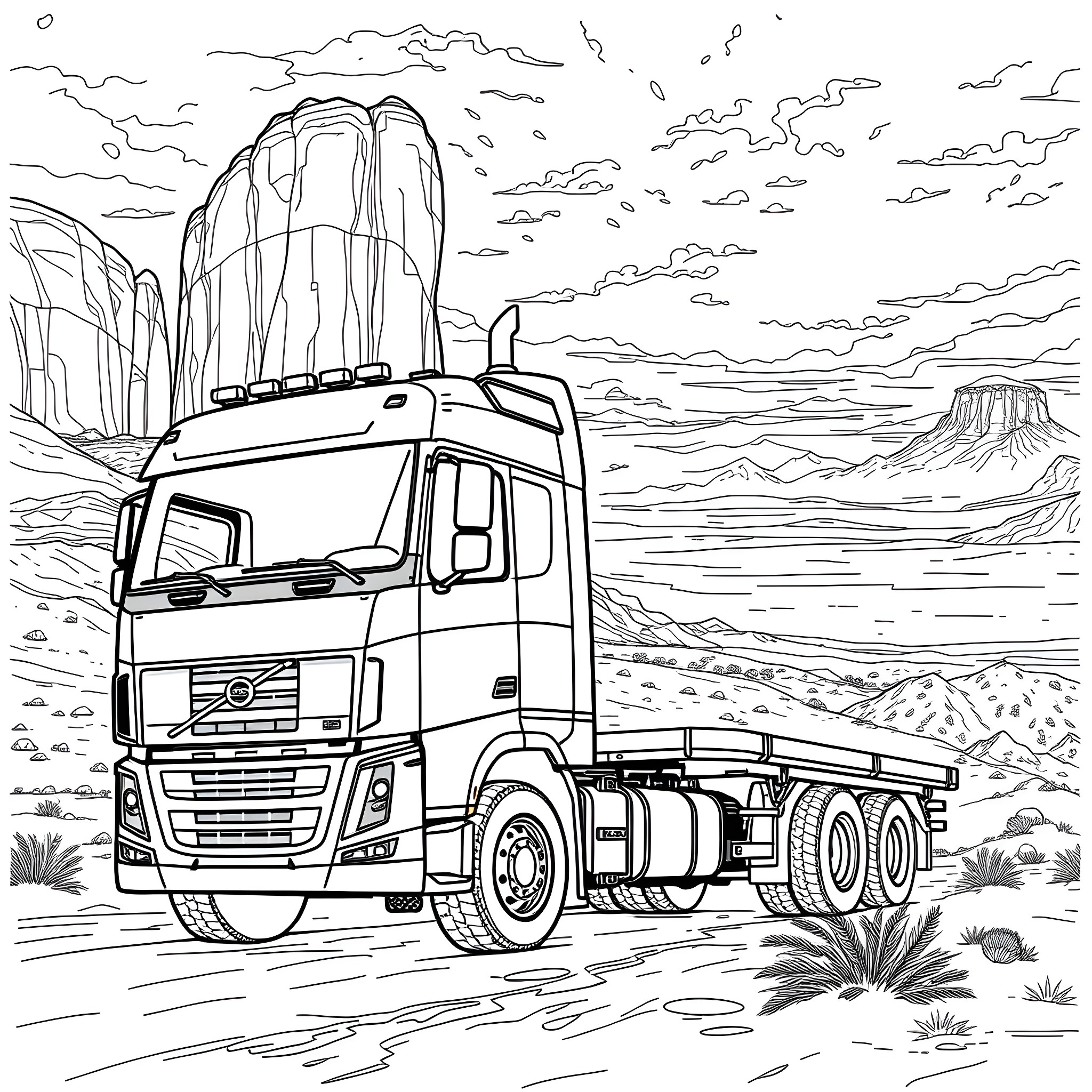 Best Volvo Coloring Pages (Free Printable PDF)