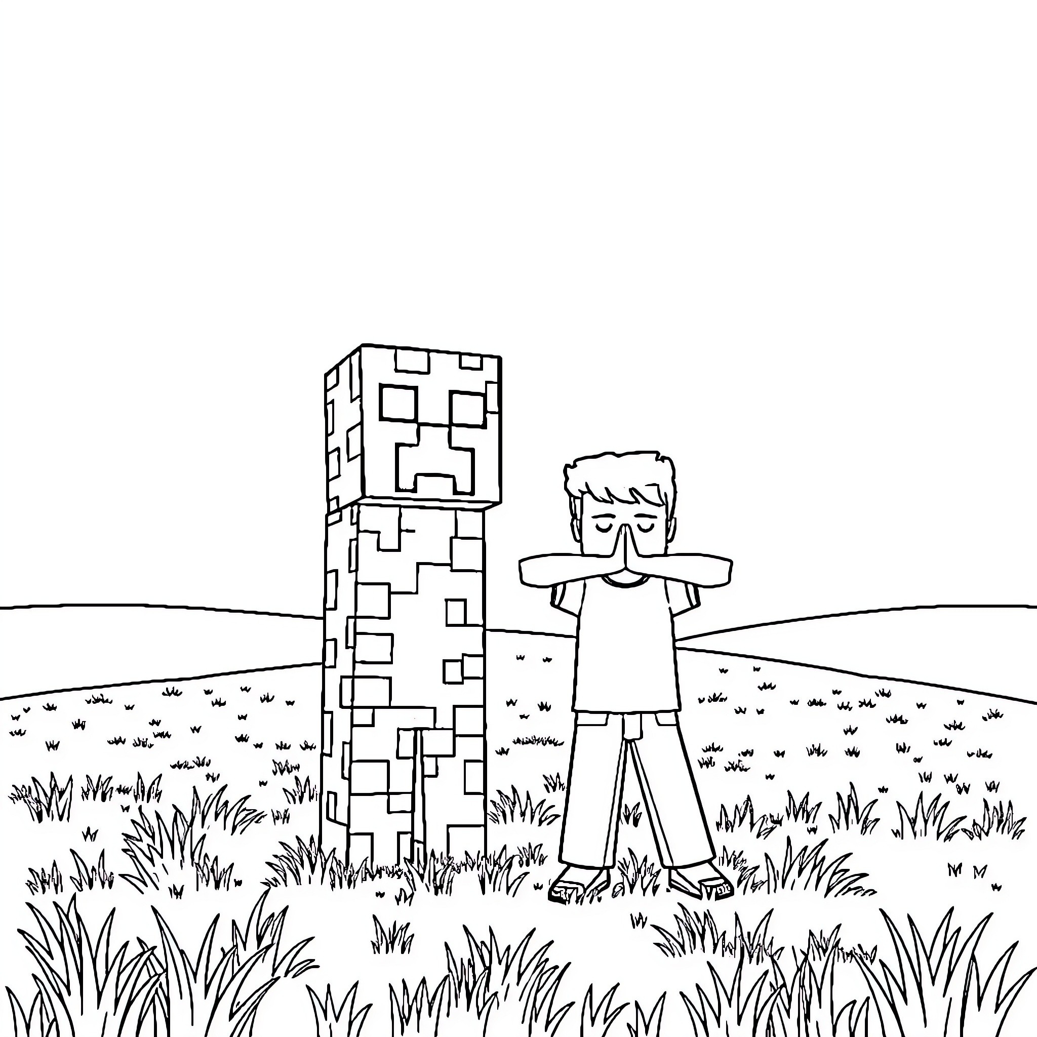 191 Best Creeper Coloring Pages (Free Printable PDFs)