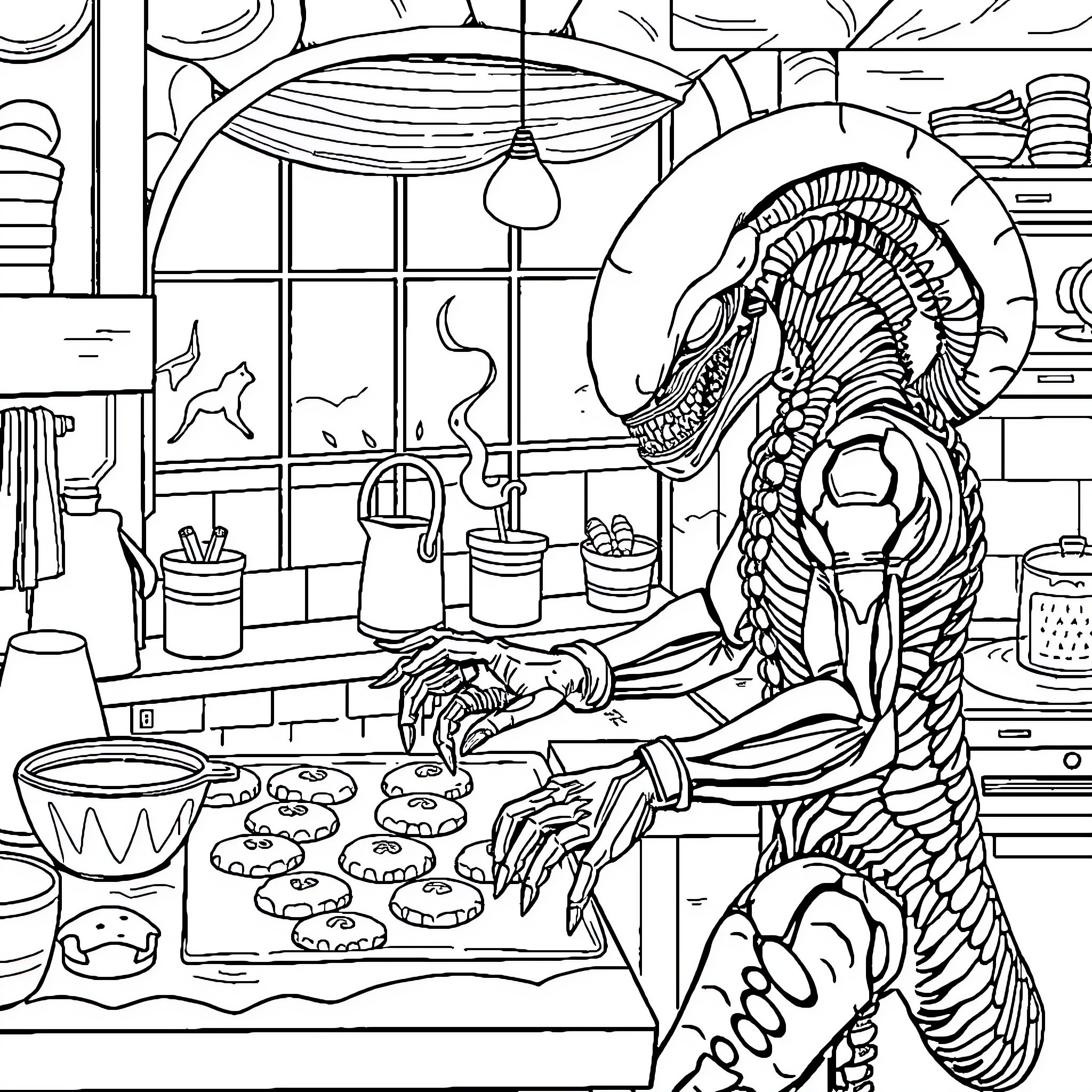 Best Xenomorph Coloring Pages (Free Printable PDF)