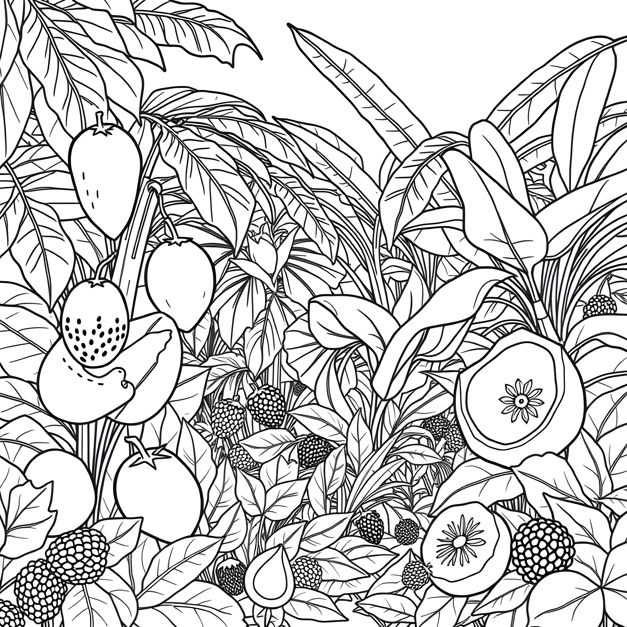 98 Best Fruit Coloring Pages (Free Printable PDFs)