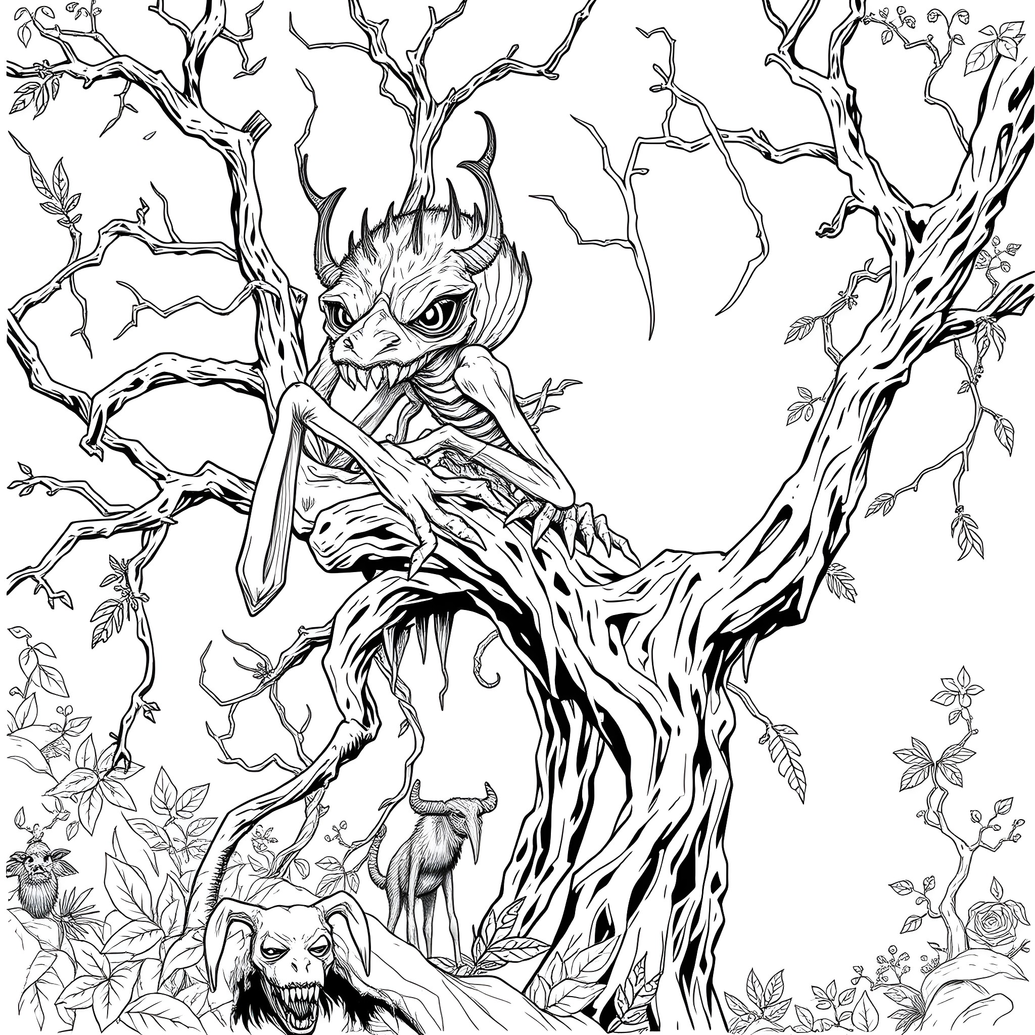 Best Wendigo Coloring Pages (Free Printable PDF)