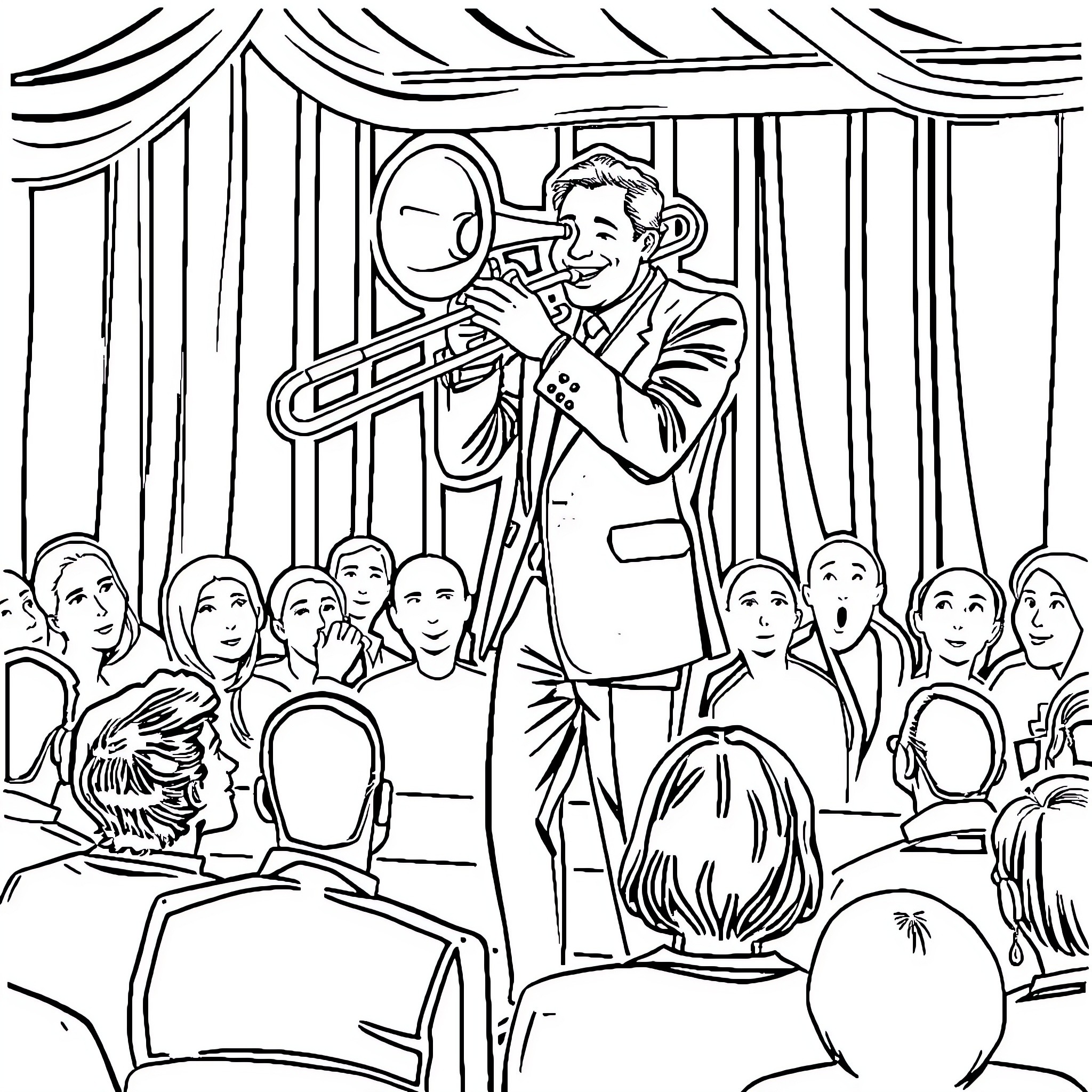 Best Trombone Coloring Pages (Free Printable PDF)