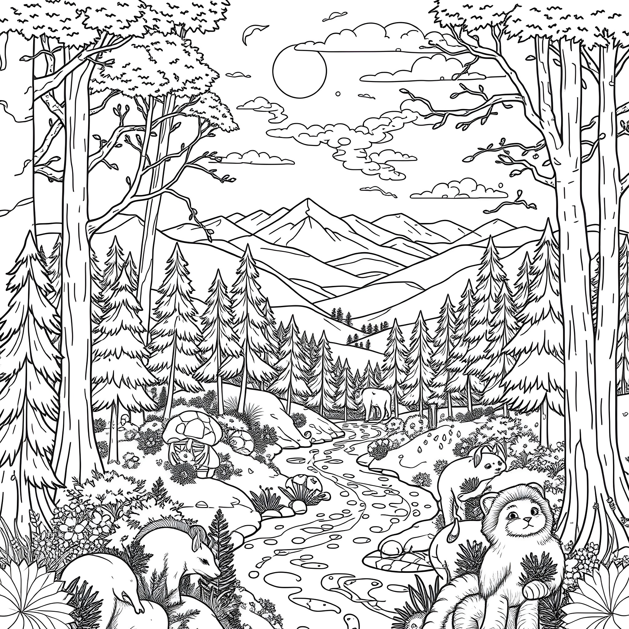 Best Nature Coloring Pages Free Printable PDF Best Nature Coloring Pages Free Printable PDF