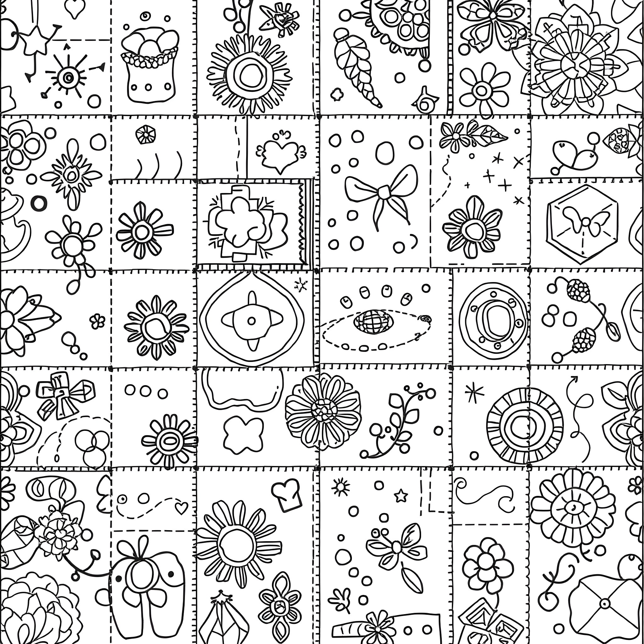 120 Best Patchwork Coloring Pages (Free Printable PDFs)
