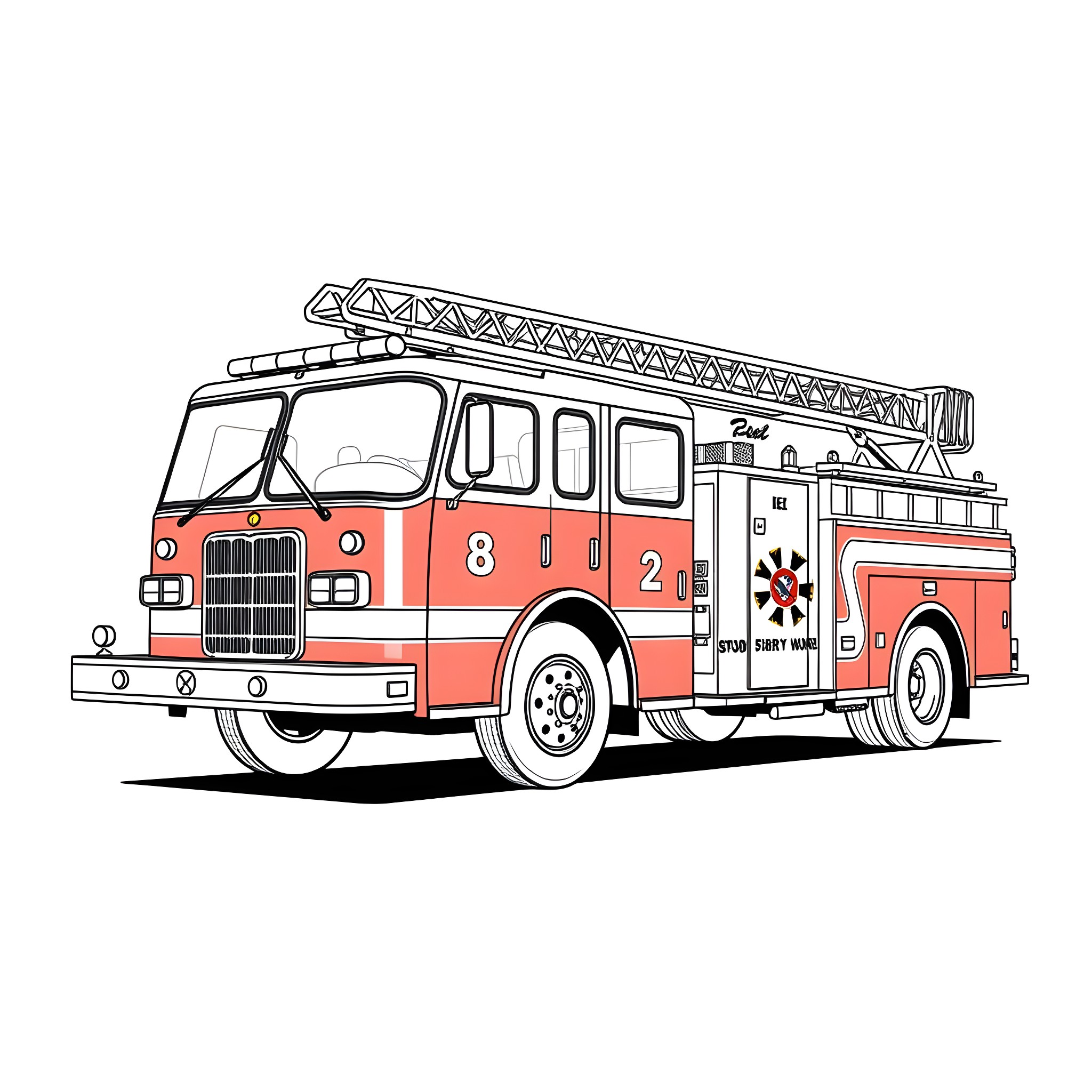 Best Fire Engine Coloring Pages (Free Printable PDF)