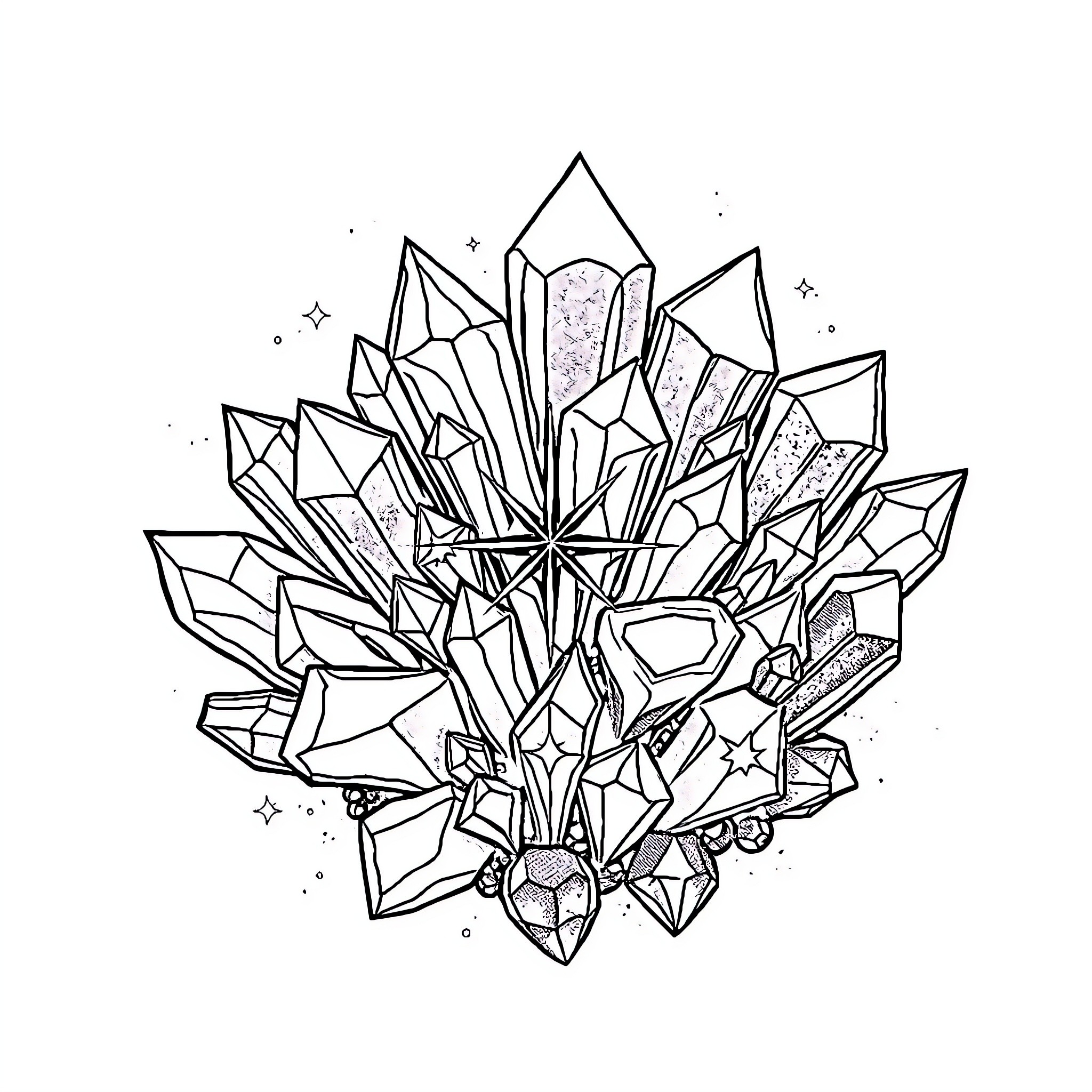 13 Best Crystal Coloring Pages (Free Printable PDFs)