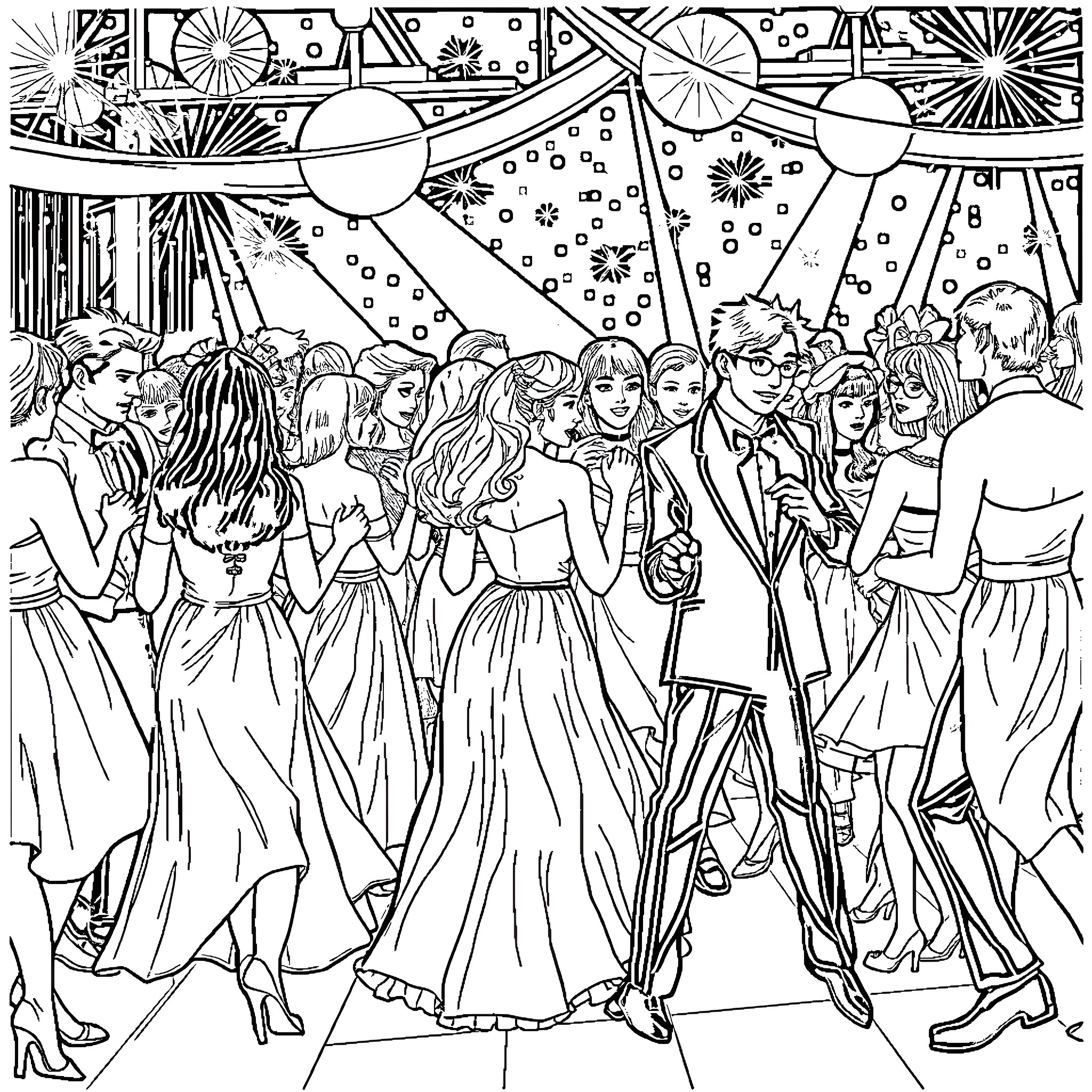4 Best Prom Coloring Pages (Free Printable PDFs)