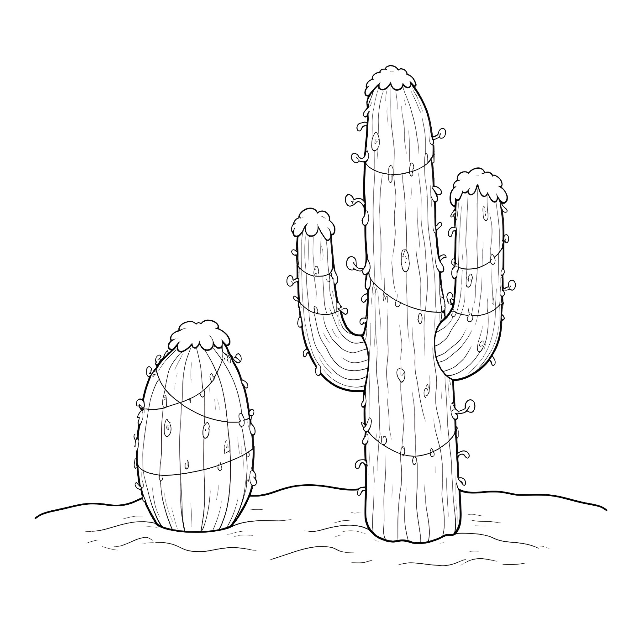 Best Cactus Coloring Pages (Free Printable PDF)