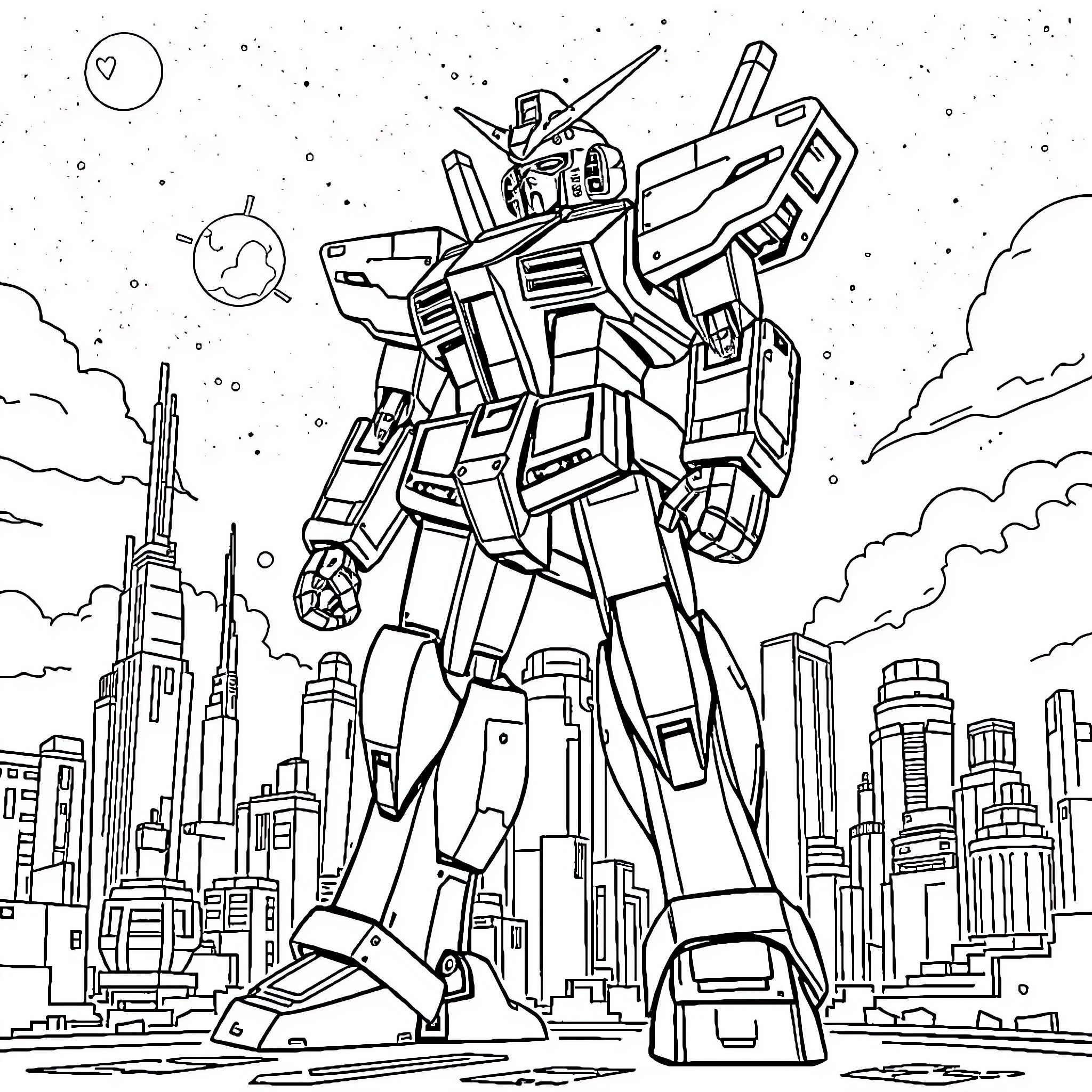 Best Gundam Coloring Pages (Free Printable PDF)
