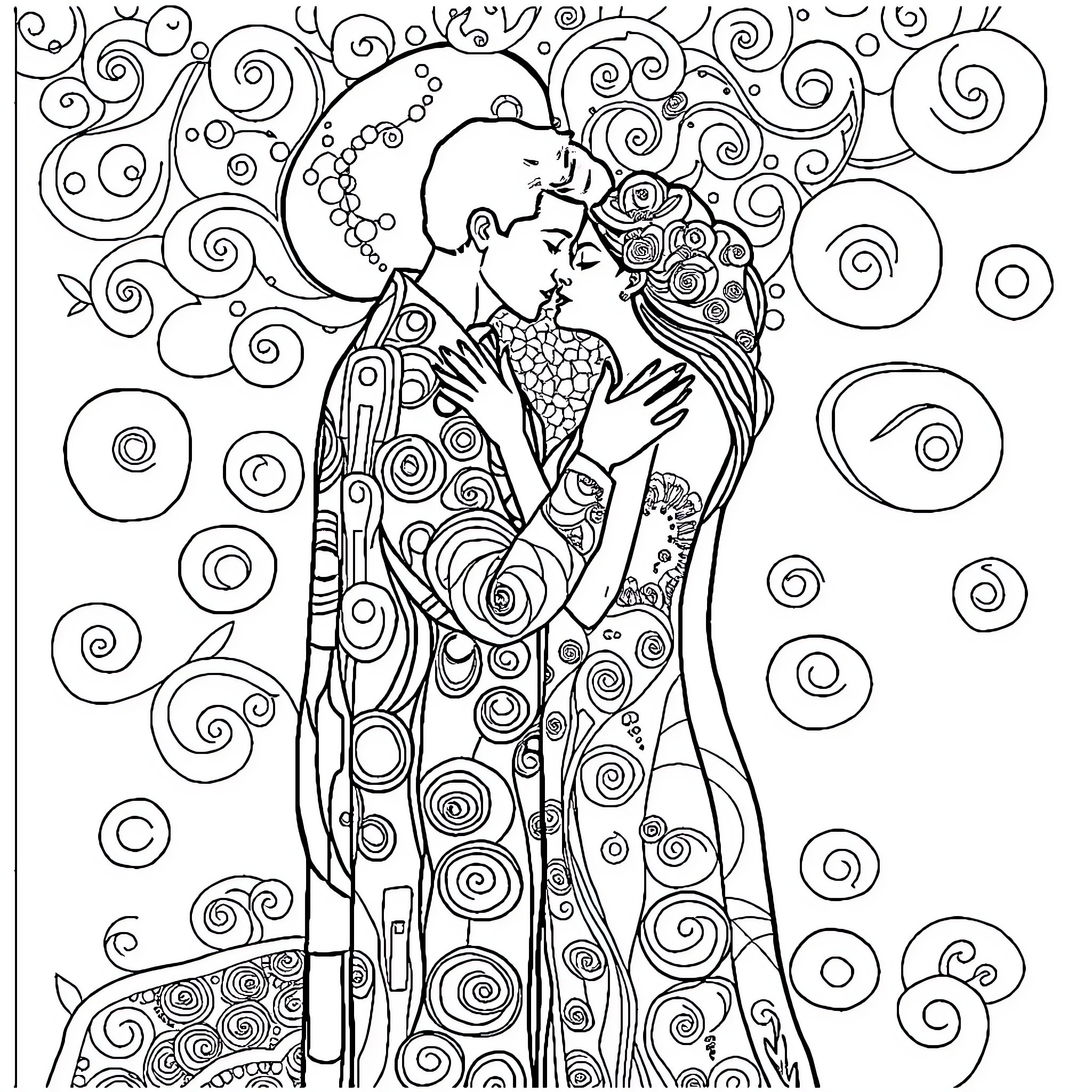 Best Kiss Coloring Pages (Free Printable PDF)