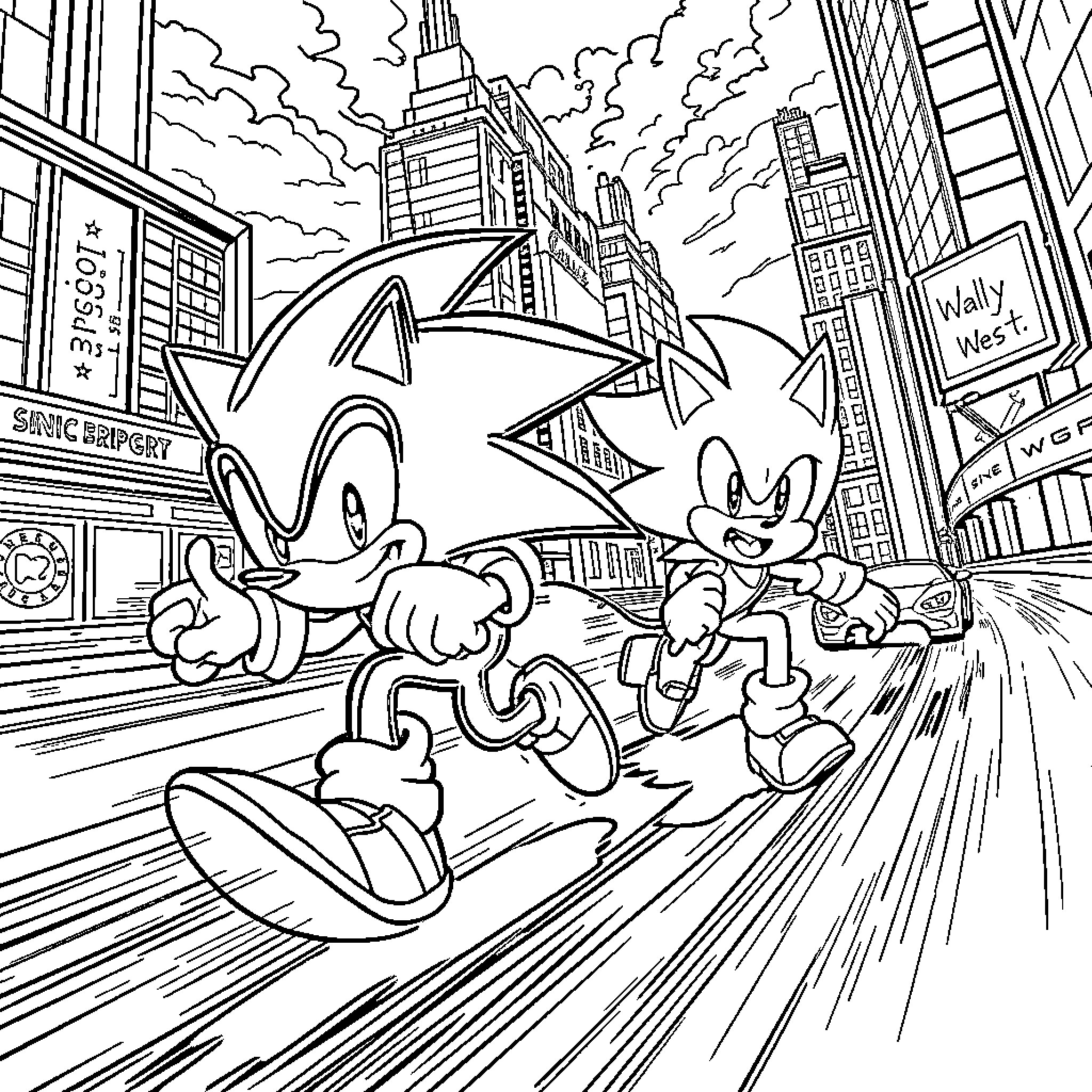 Best Archie Sonic Coloring Pages (Free Printable PDF)