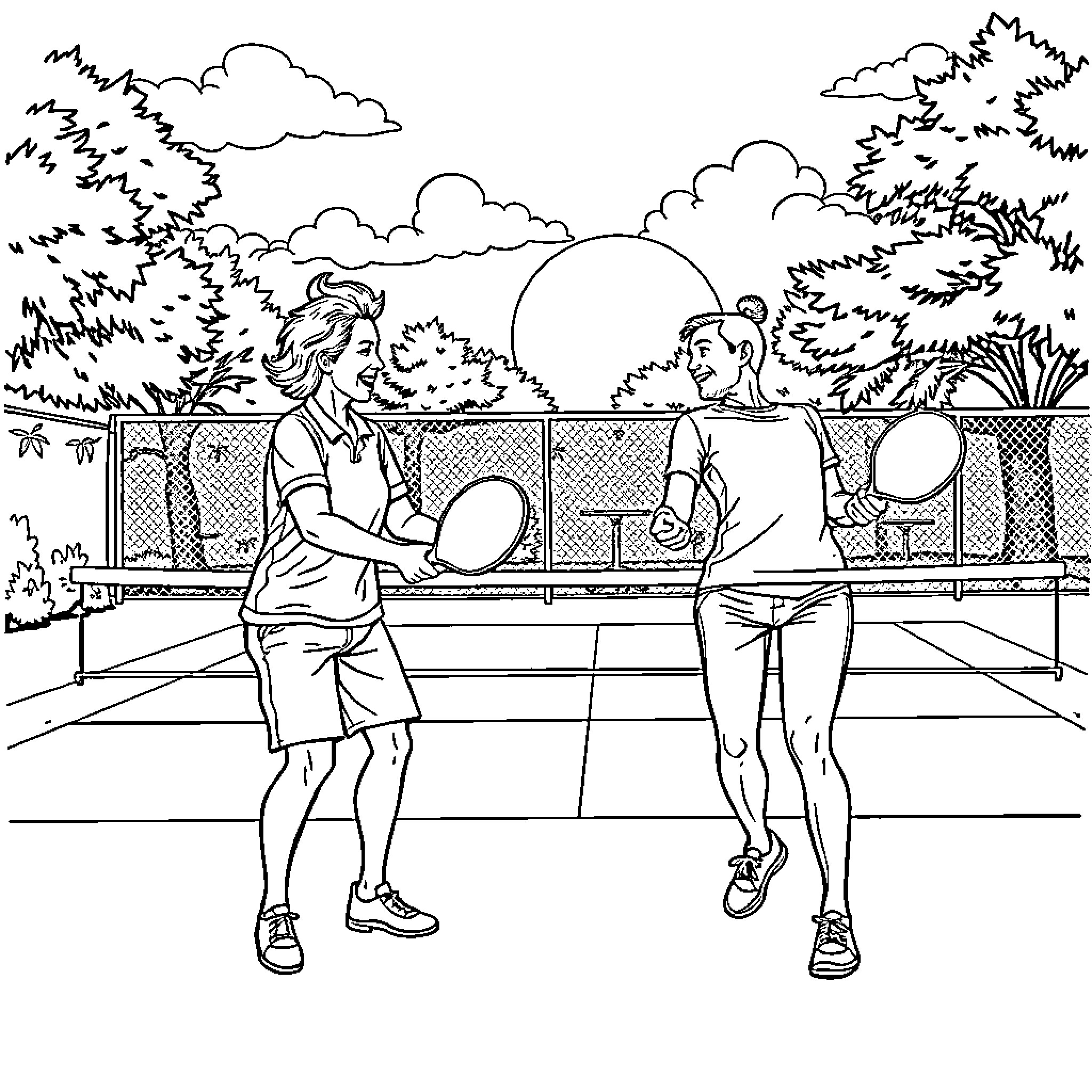 Best Pickleball Coloring Pages (Free Printable PDF)