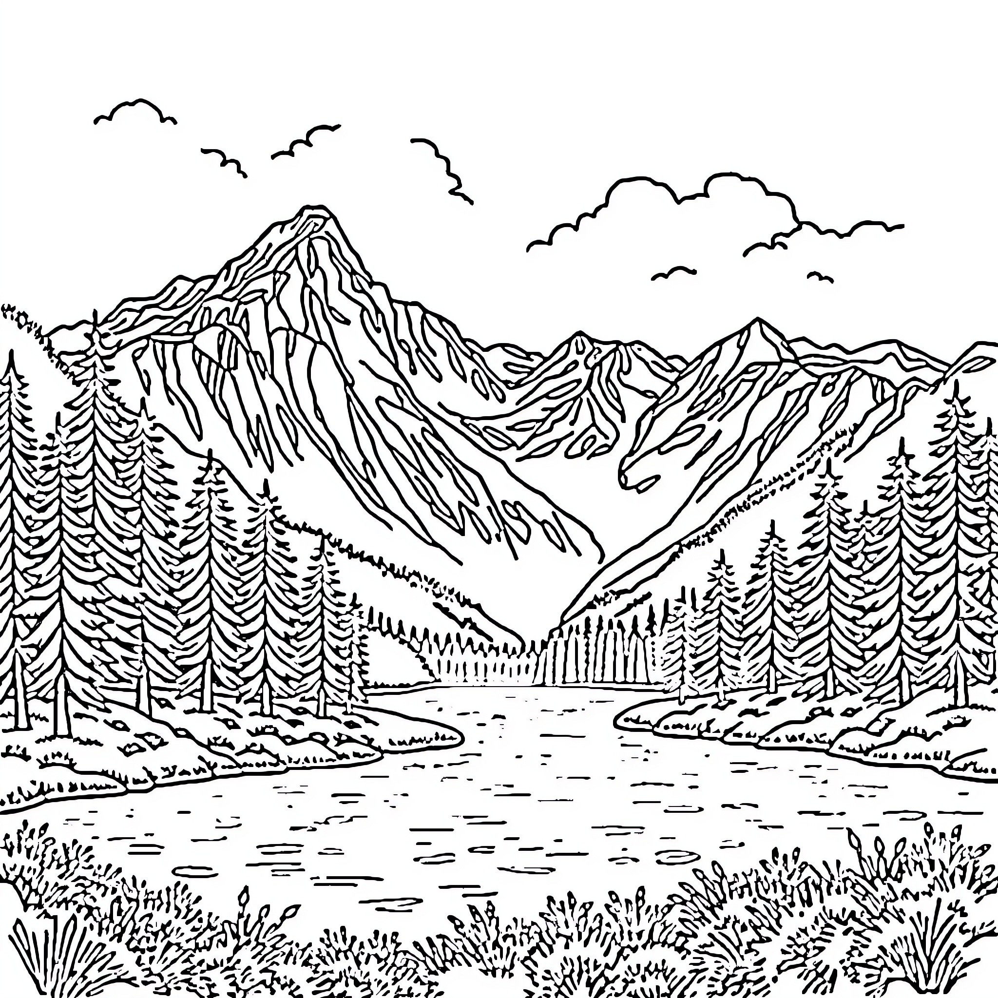 Best Mountain Coloring Pages (Free Printable PDF)