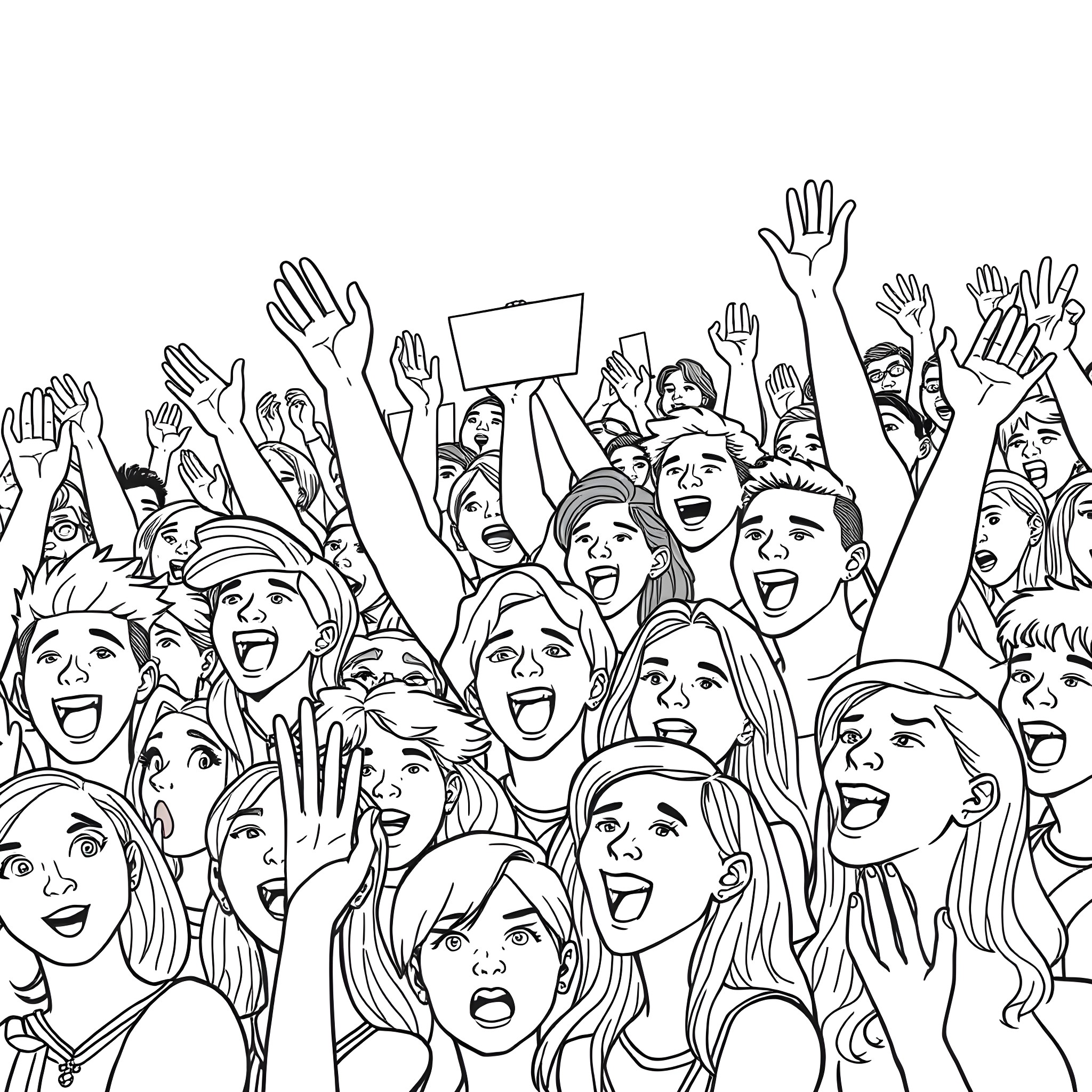 1 Best Crowd Coloring Pages (Free Printable PDFs)