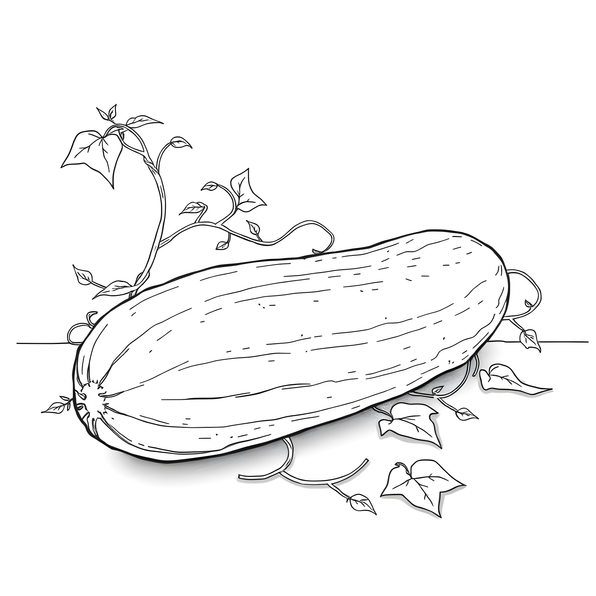 Best Cucumber Coloring Pages (Free Printable PDF)