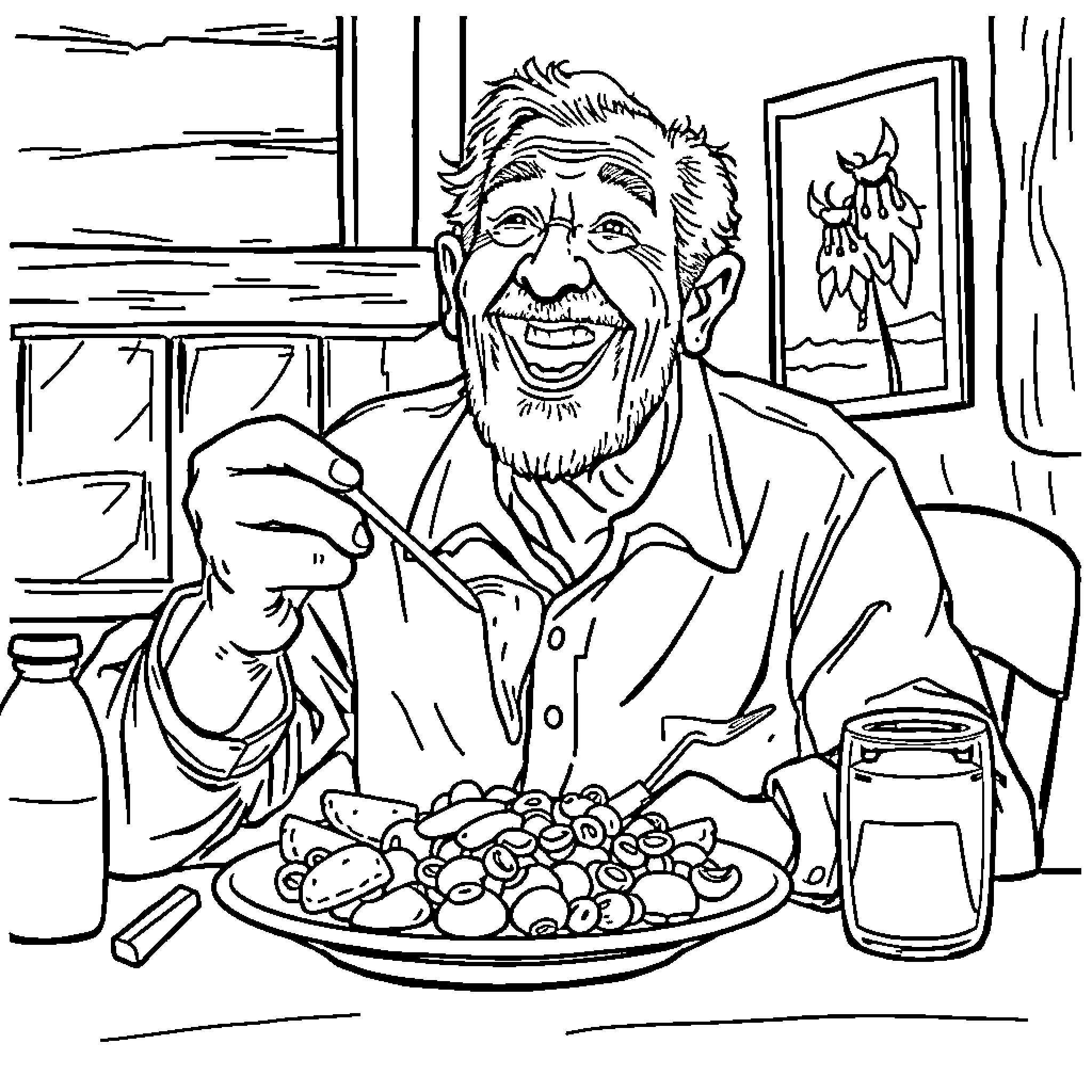 Best Old Man Coloring Pages (Free Printable PDF)