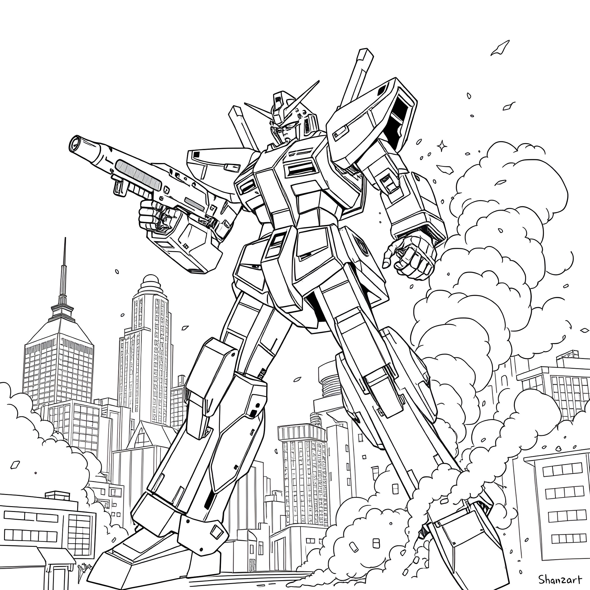 Best Gundam Coloring Pages (Free Printable PDF)