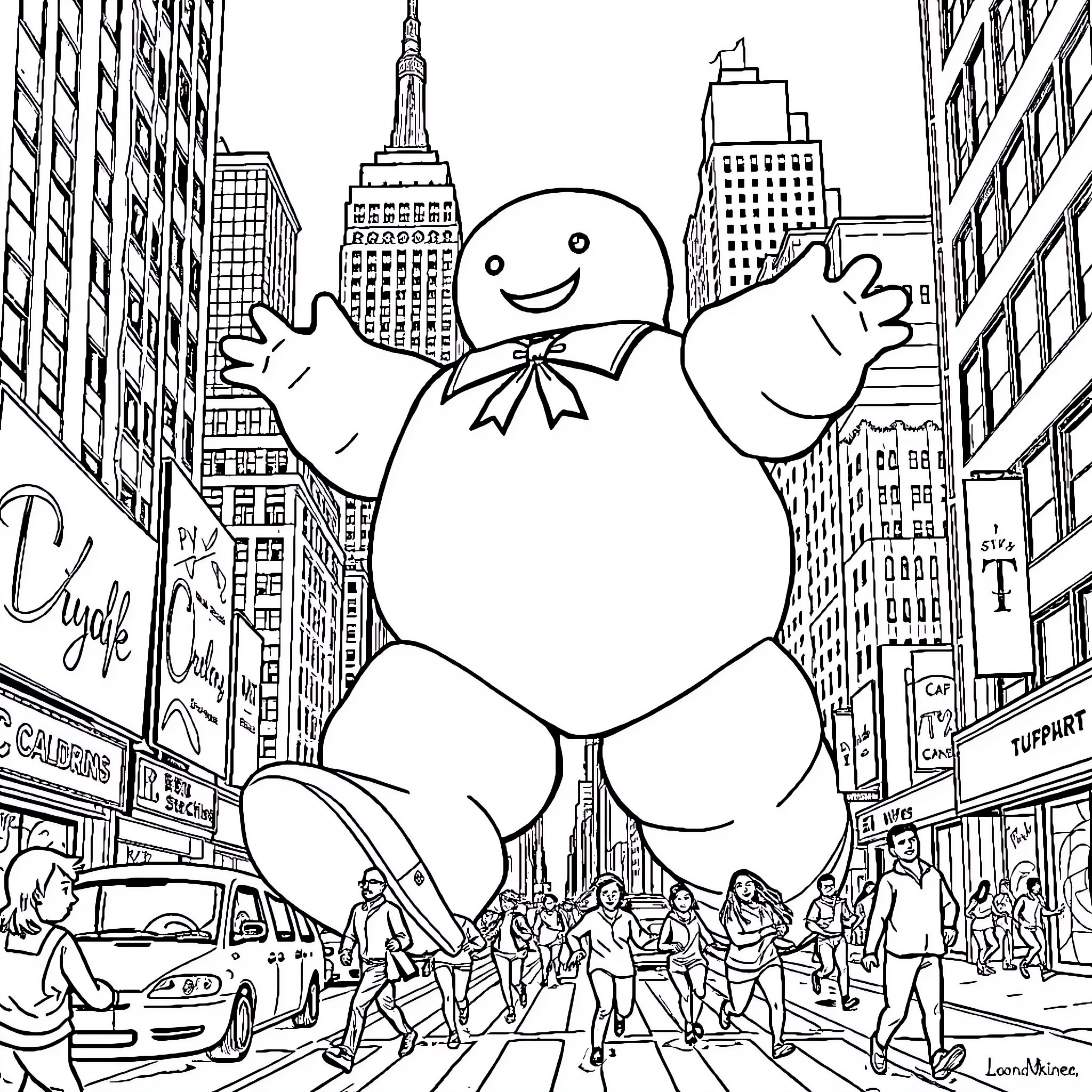 Best Stay Puft Coloring Pages (Free Printable PDF)