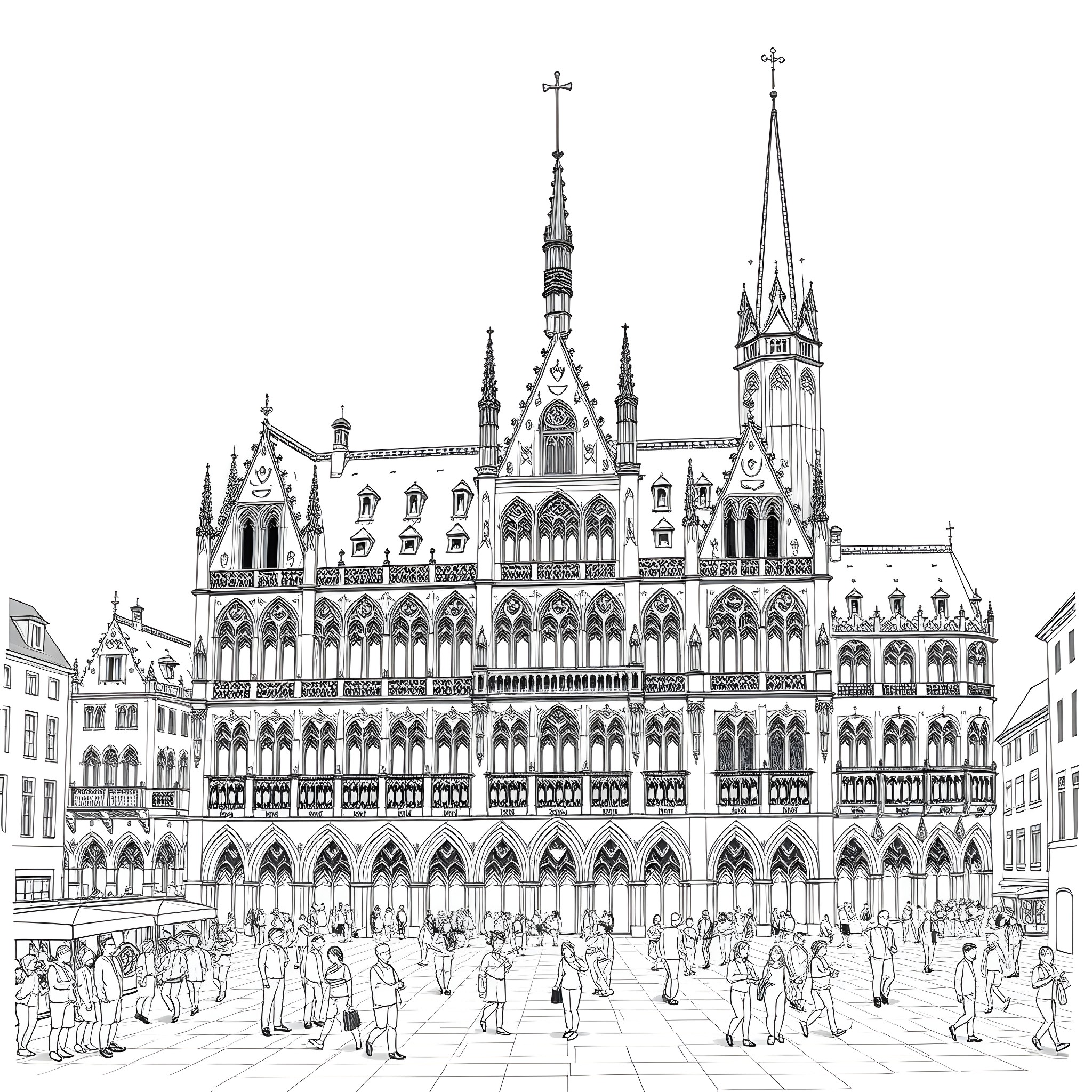 2 Best Town Hall Coloring Pages (Free Printable PDFs)