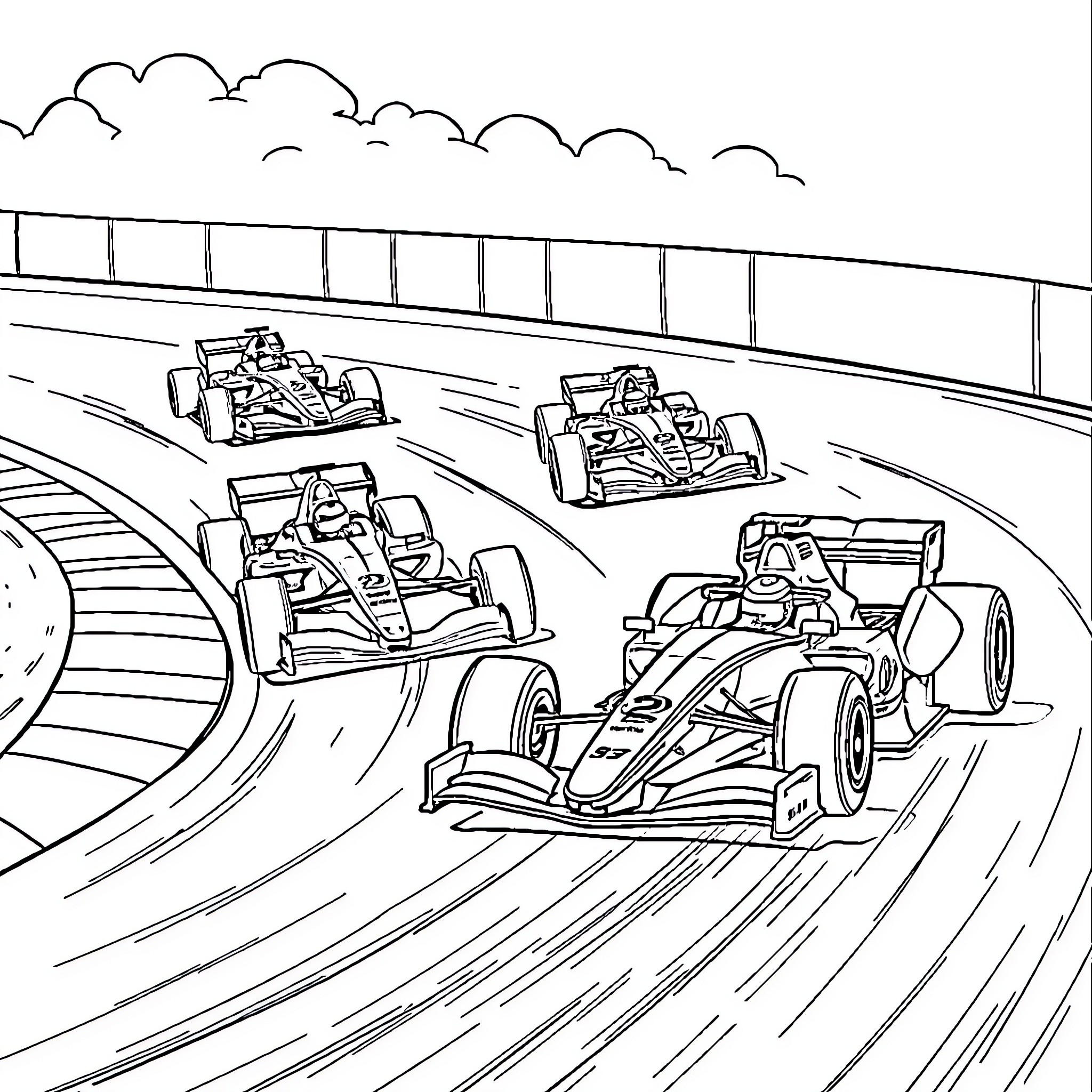 Best F1 Car Coloring Pages (Free Printable PDF)