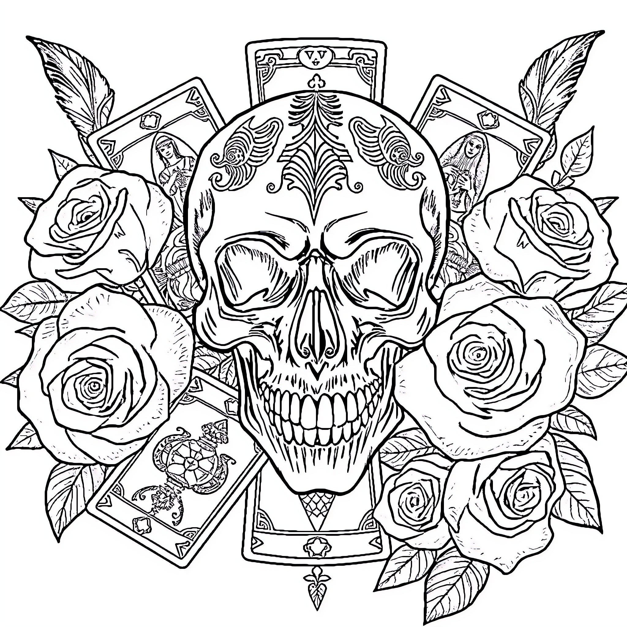 Best Skull Coloring Pages (Free Printable PDF)