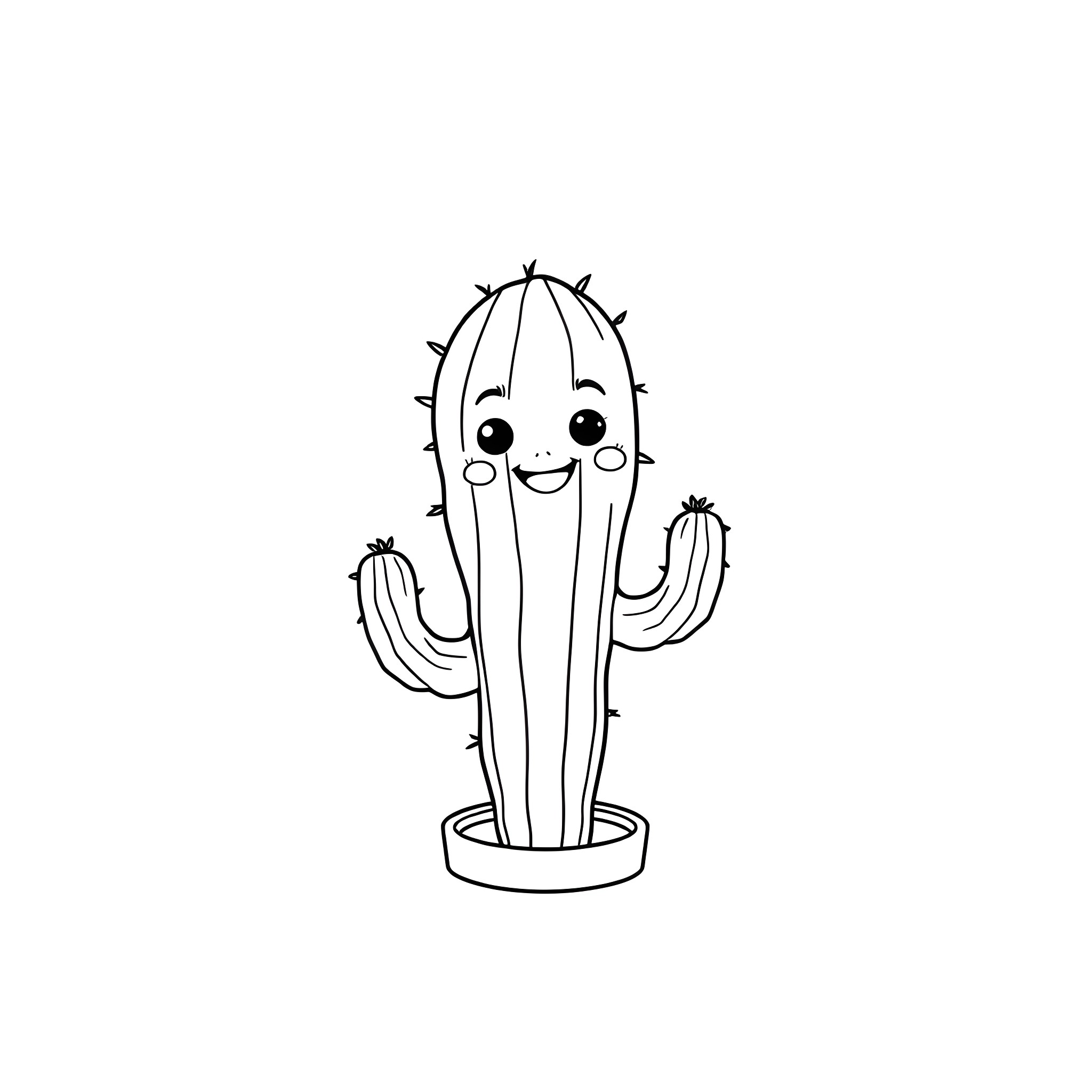 Best Cactus Coloring Pages (Free Printable PDF)