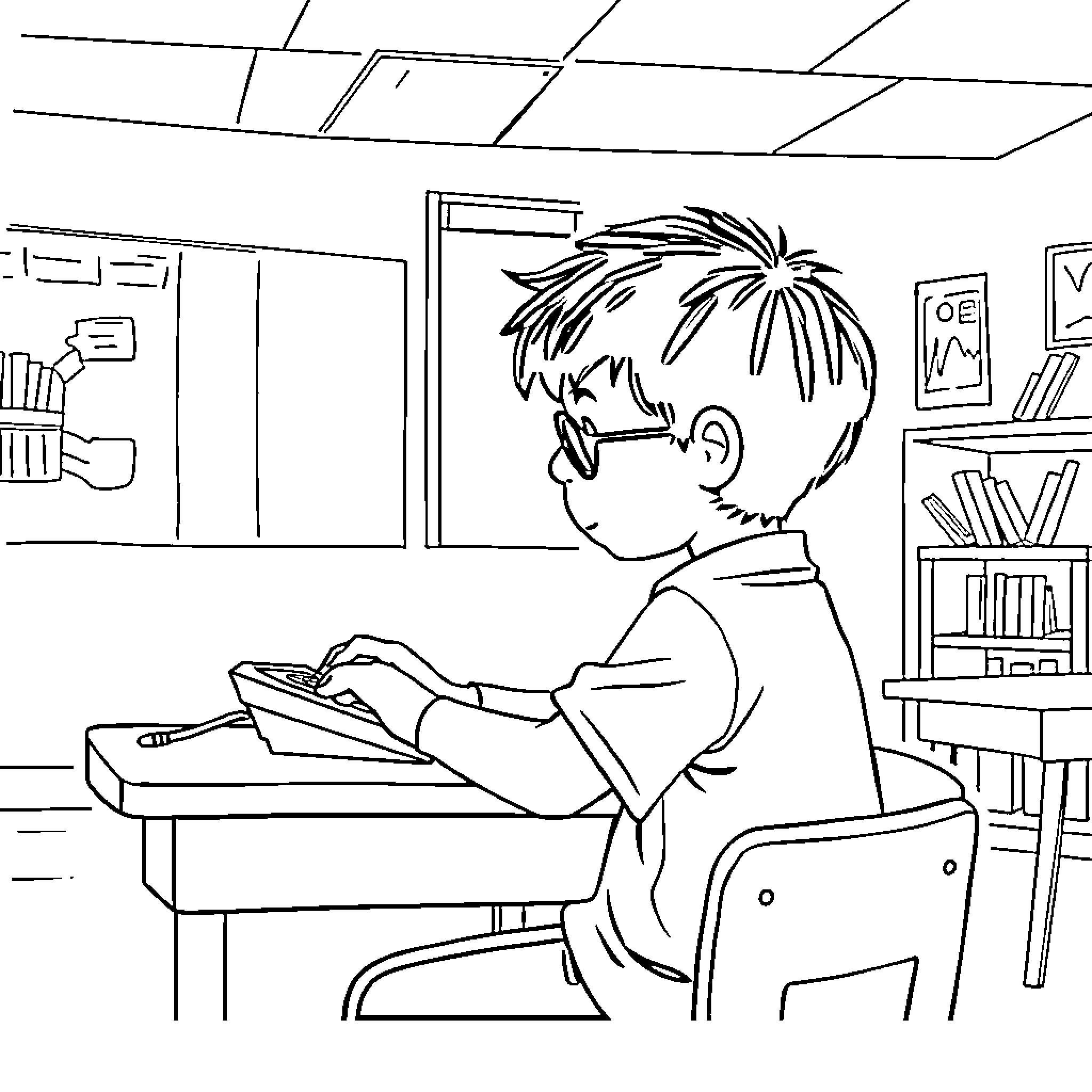 Best Student Coloring Pages (Free Printable PDF)