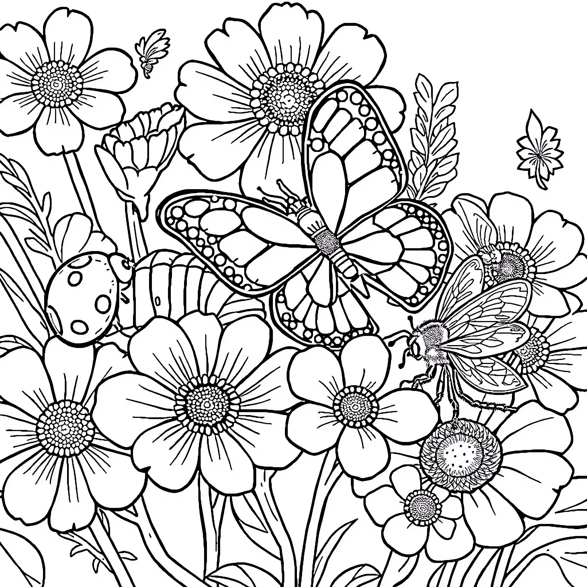 30 Best Insect Coloring Pages (Free Printable PDFs)