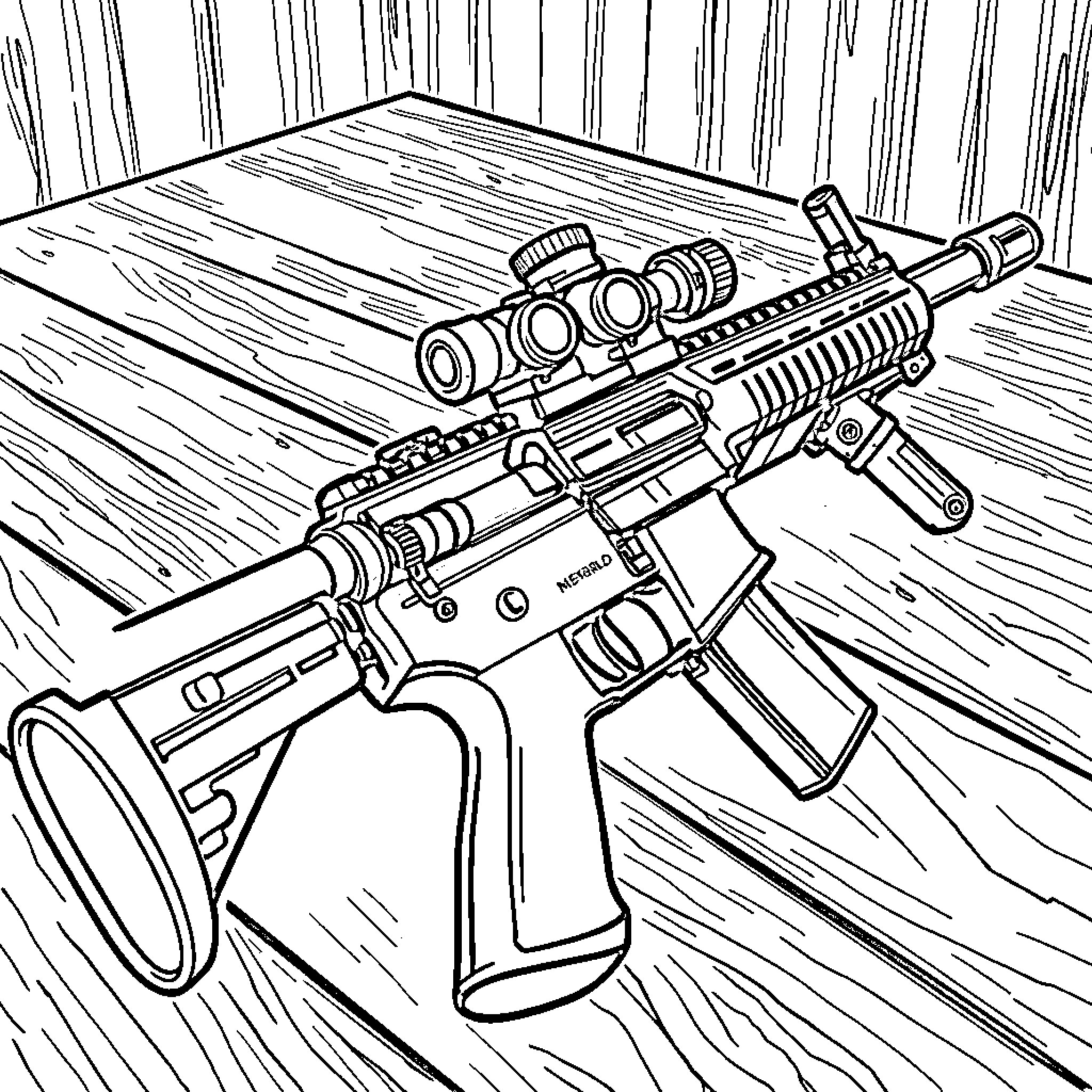 Best Gun Coloring Pages (Free Printable PDF)