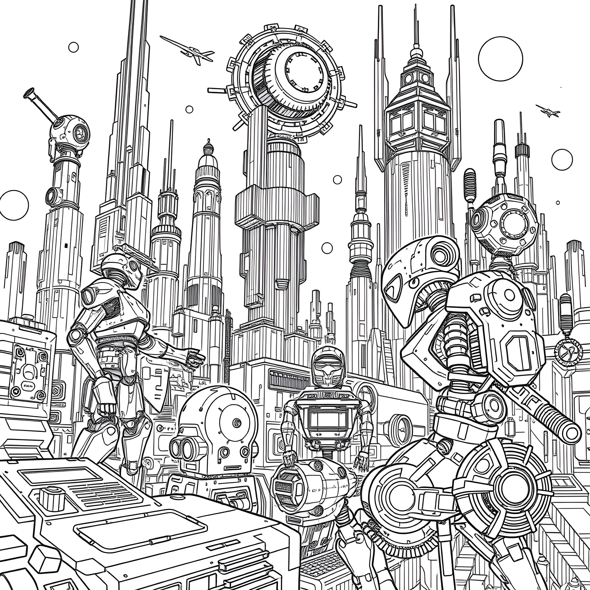 3 Best Robot Coloring Pages (Free Printable PDFs)