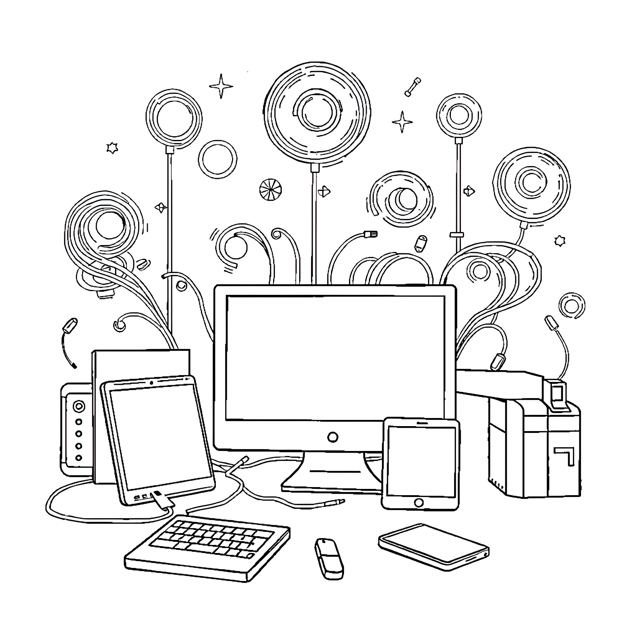 3 Best Tech Coloring Pages (Free Printable PDFs)