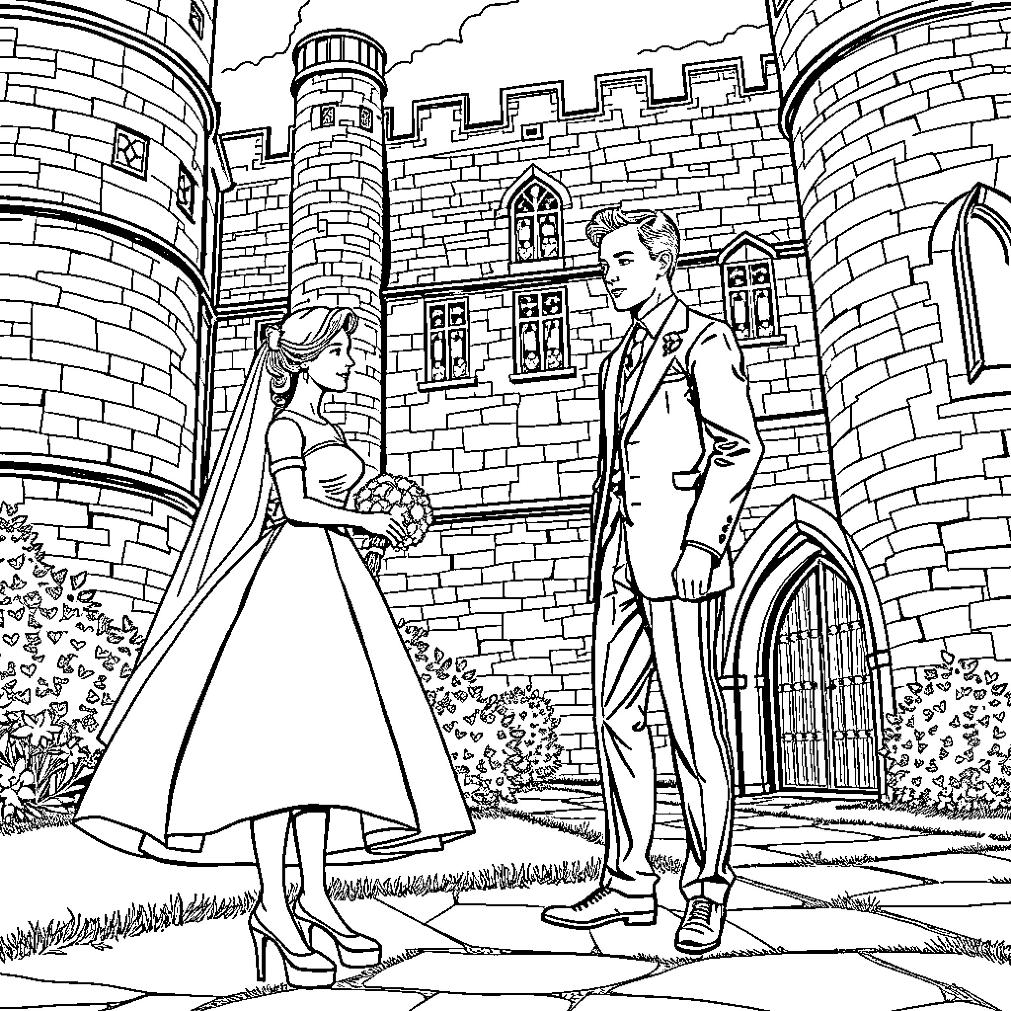 Best Wedding Coloring Pages (Free Printable PDF)