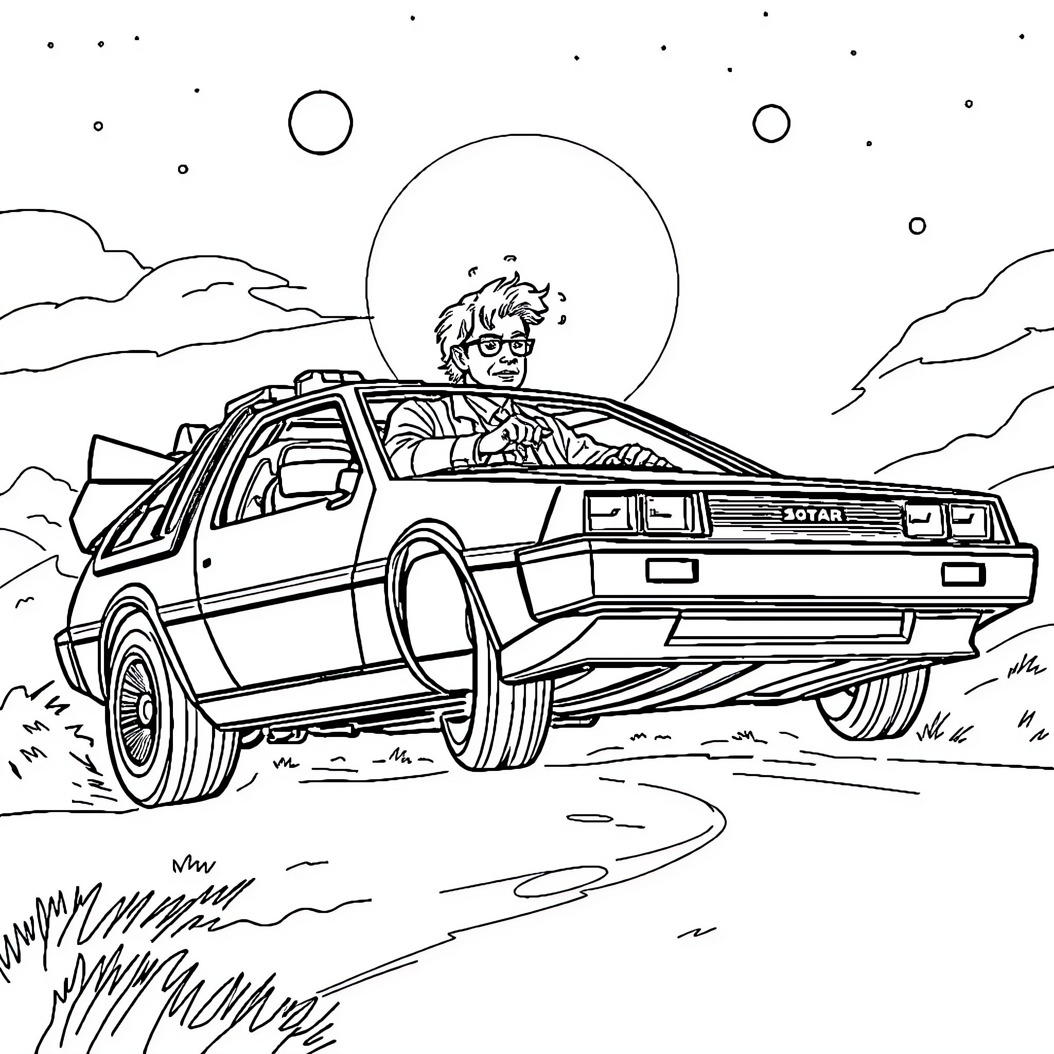 Best Back to the Future Coloring Pages (Free Printable PDF)