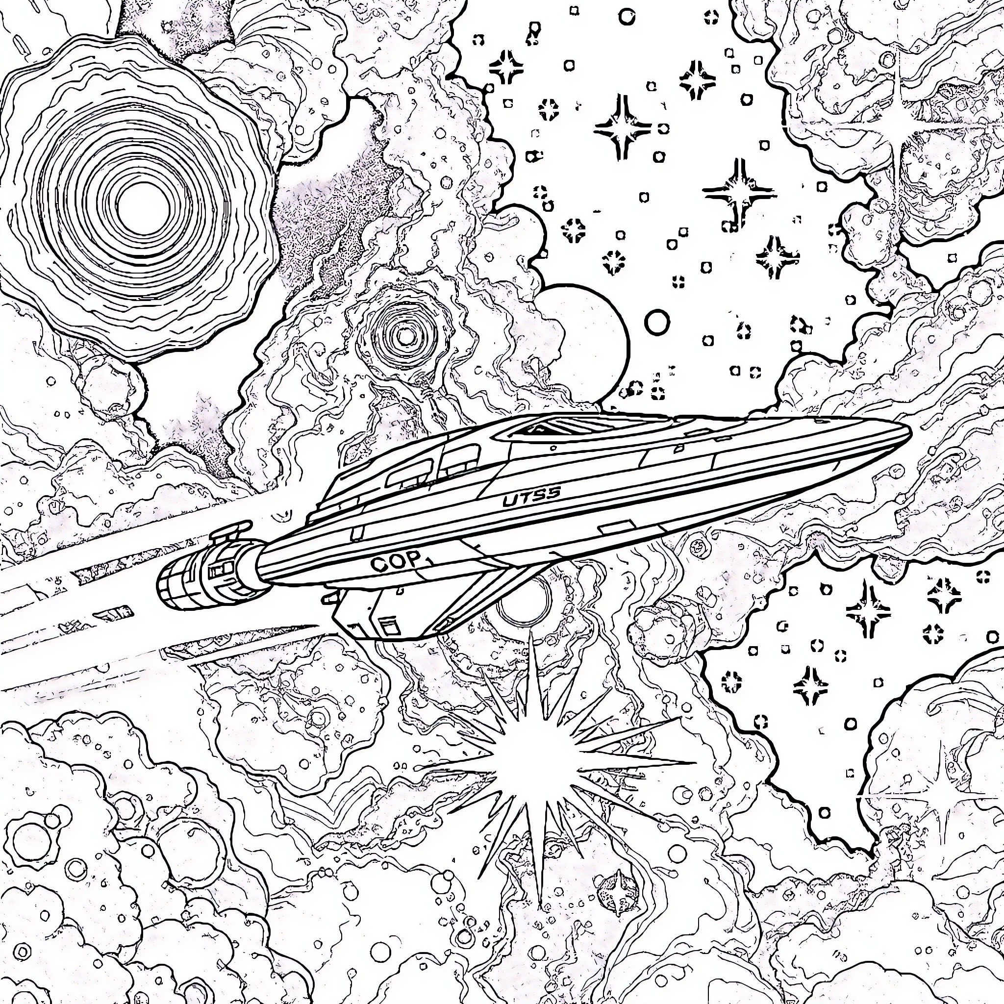 Best USS Defiant Coloring Pages (Free Printable PDF)