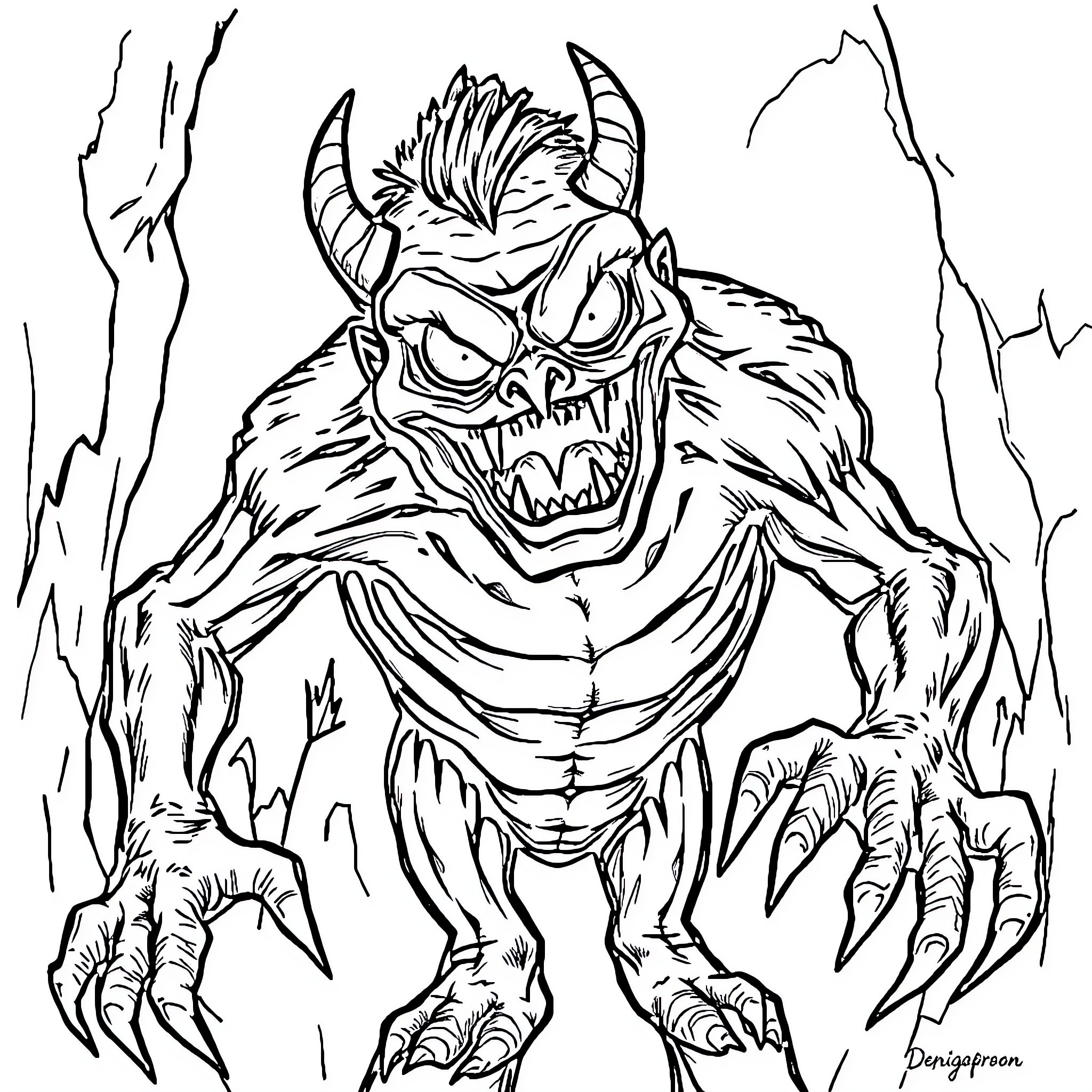Best Demogorgon Coloring Pages (Free Printable PDF)