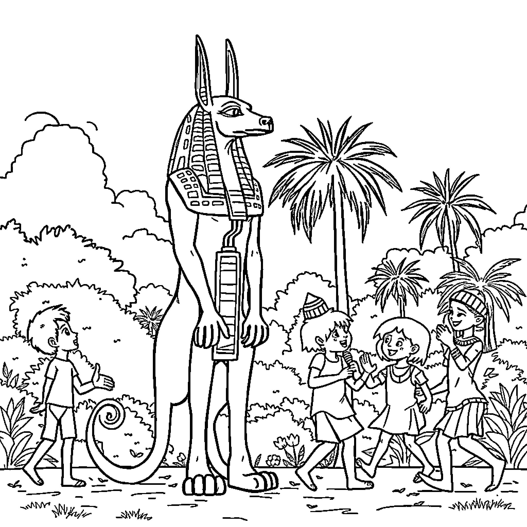 Best Anubis Coloring Pages (Free Printable PDF)