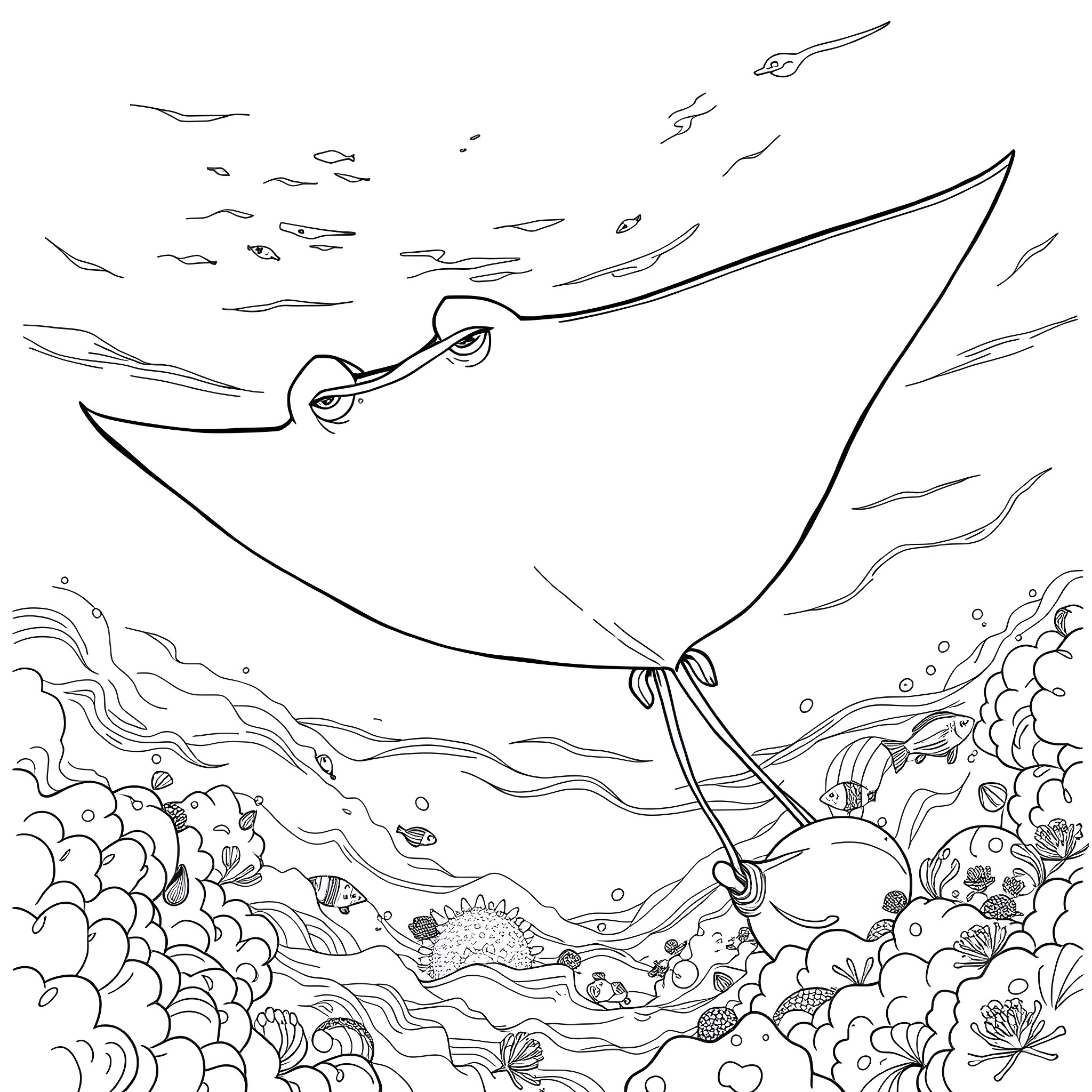 Best Manta Ray Coloring Pages (Free Printable PDF)
