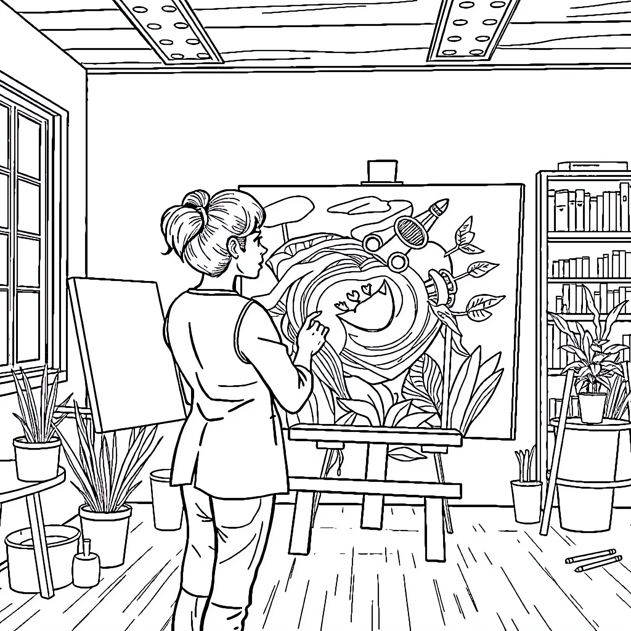 4 Best Art Teacher Coloring Pages (Free Printable PDFs)