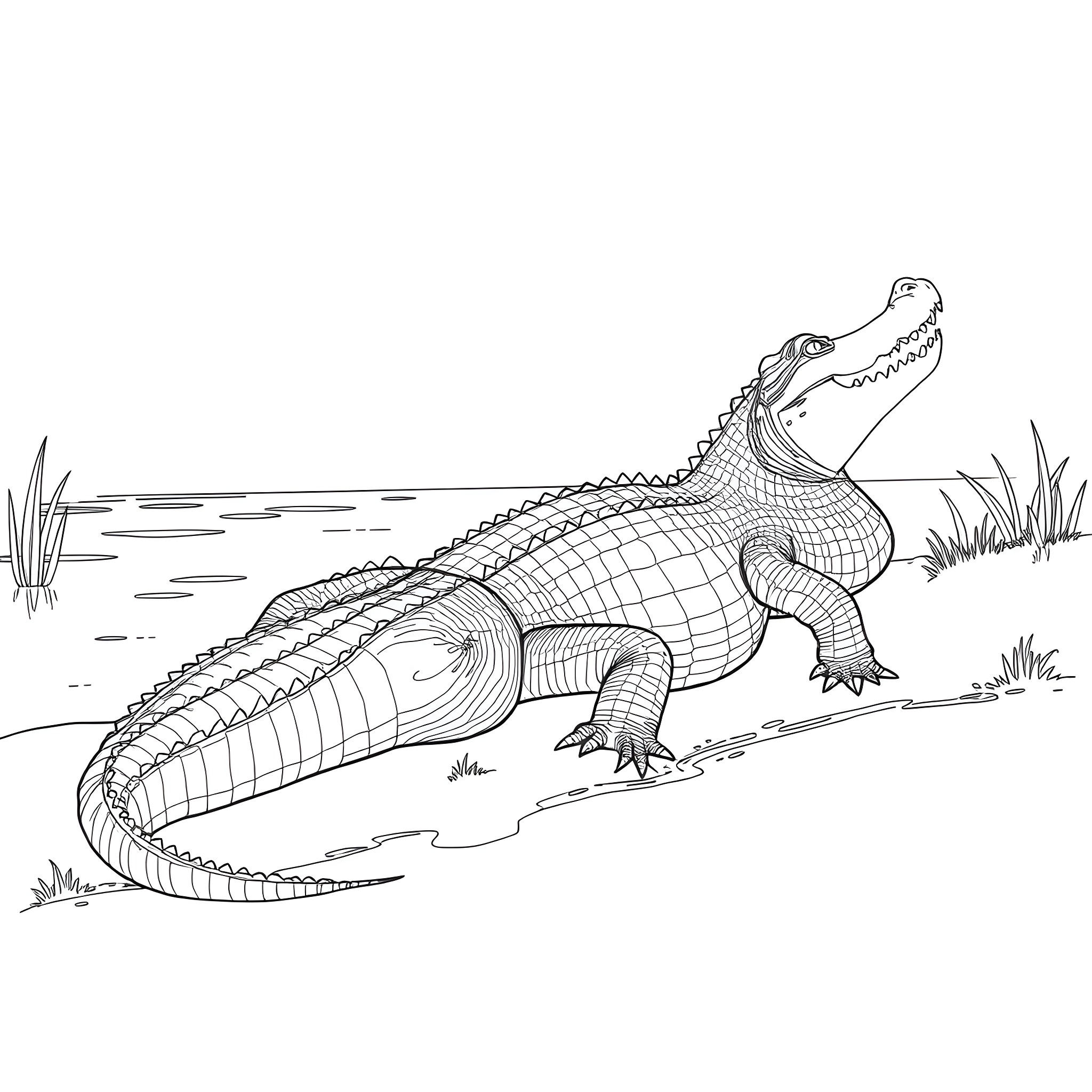 92 Best Crocodile Coloring Pages (Free Printable PDFs)