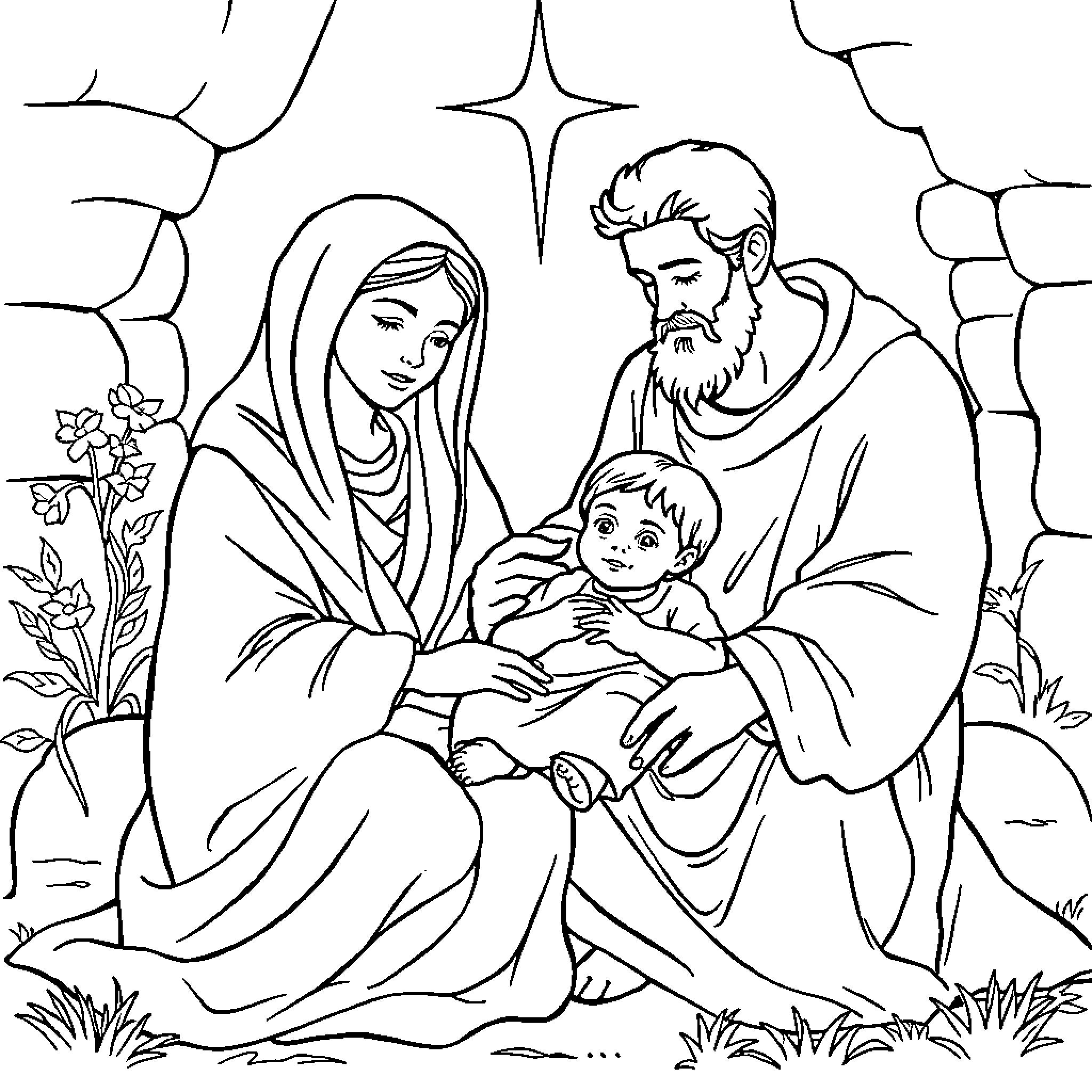 Best Holy Family Coloring Pages (Free Printable PDF)