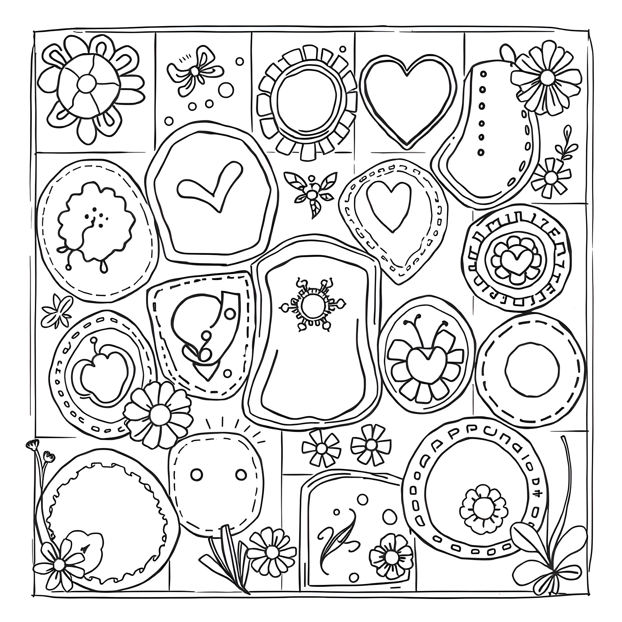 120 Best Patchwork Coloring Pages (Free Printable PDFs)