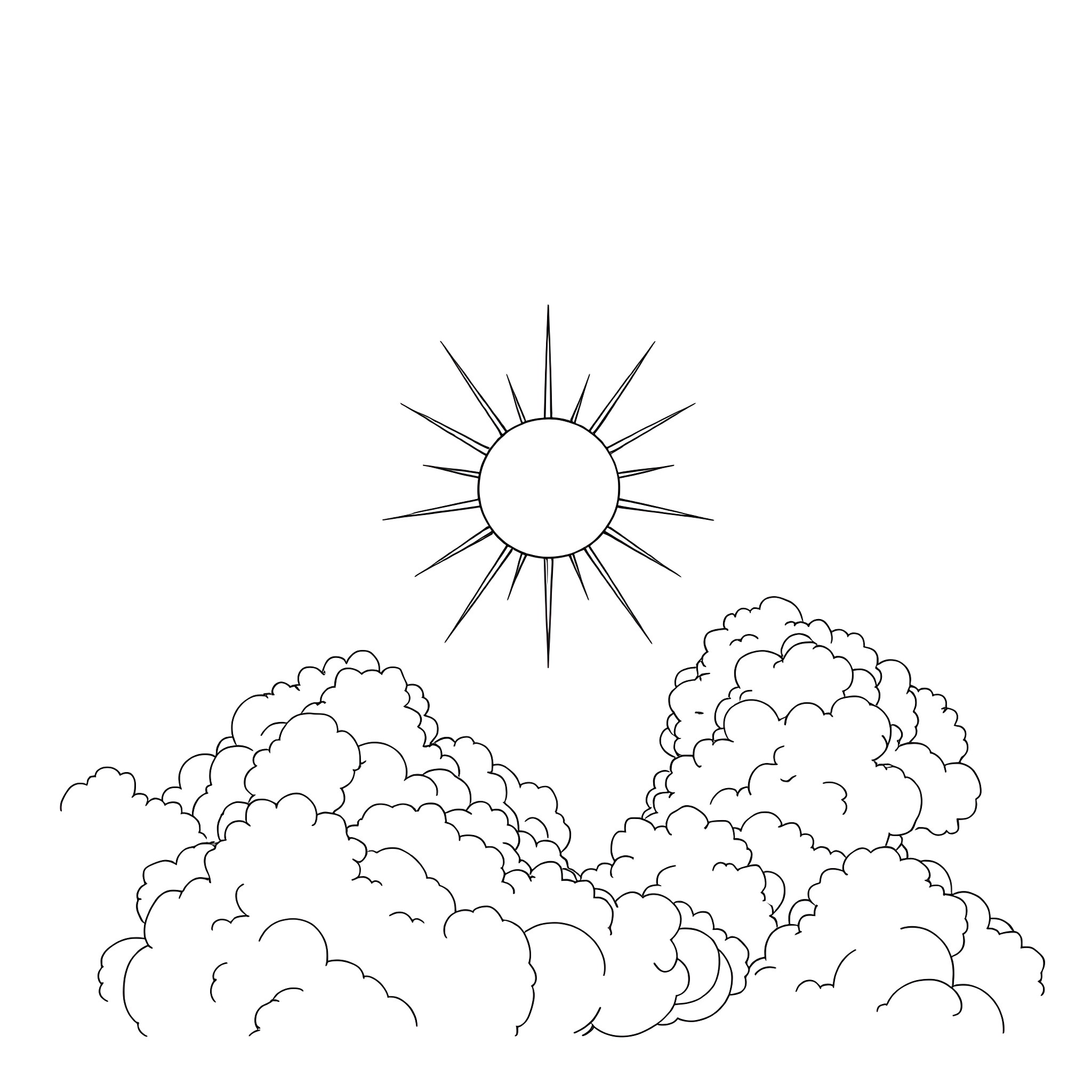 16 Best Cloud Coloring Pages (Free Printable PDFs)
